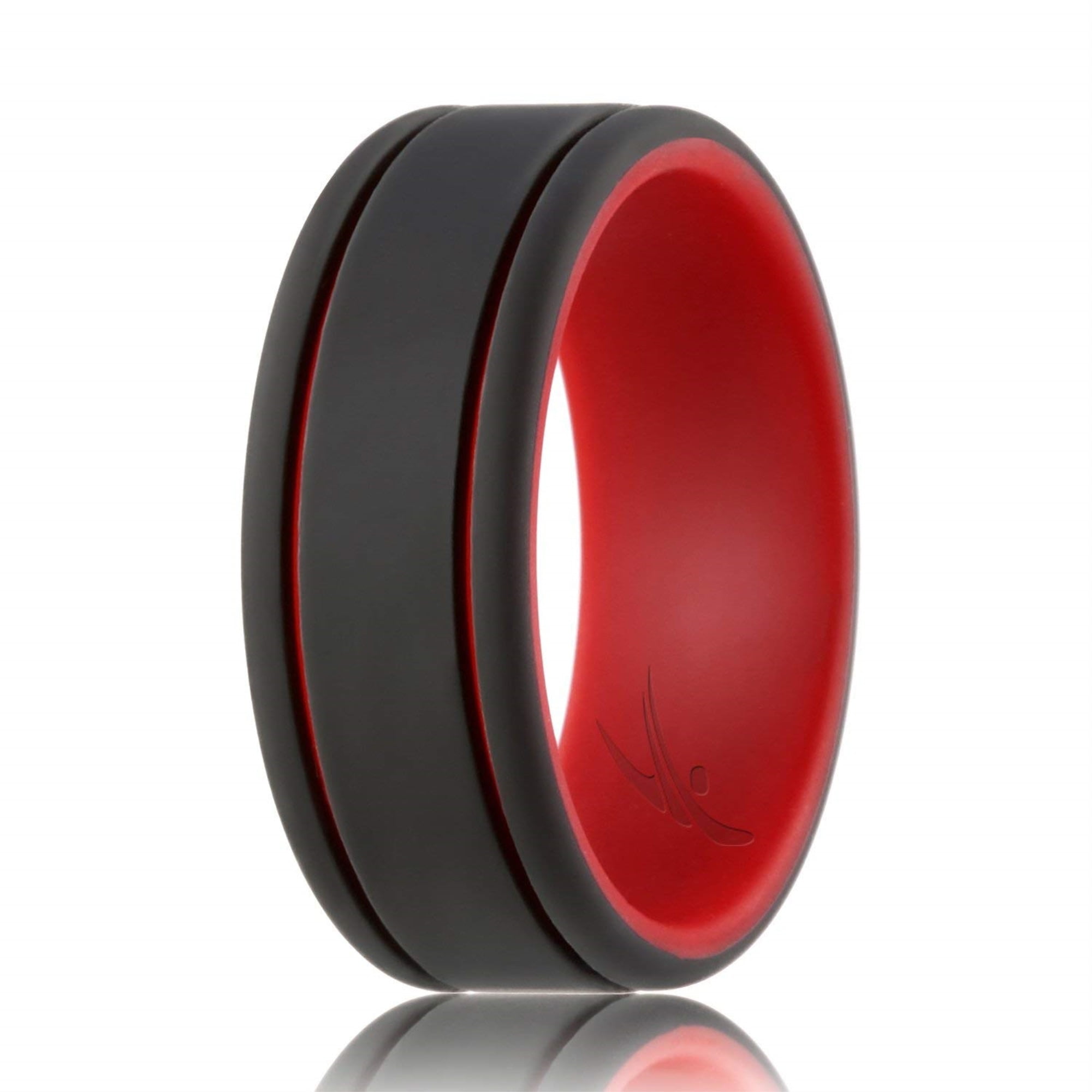 Silicone Ring for Men - Duo Collection 2 Thin Lines - Walmart.com