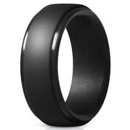 4Pack Silicone Wedding Ring for Men, Breathable Mens' Rubber Wedding ...