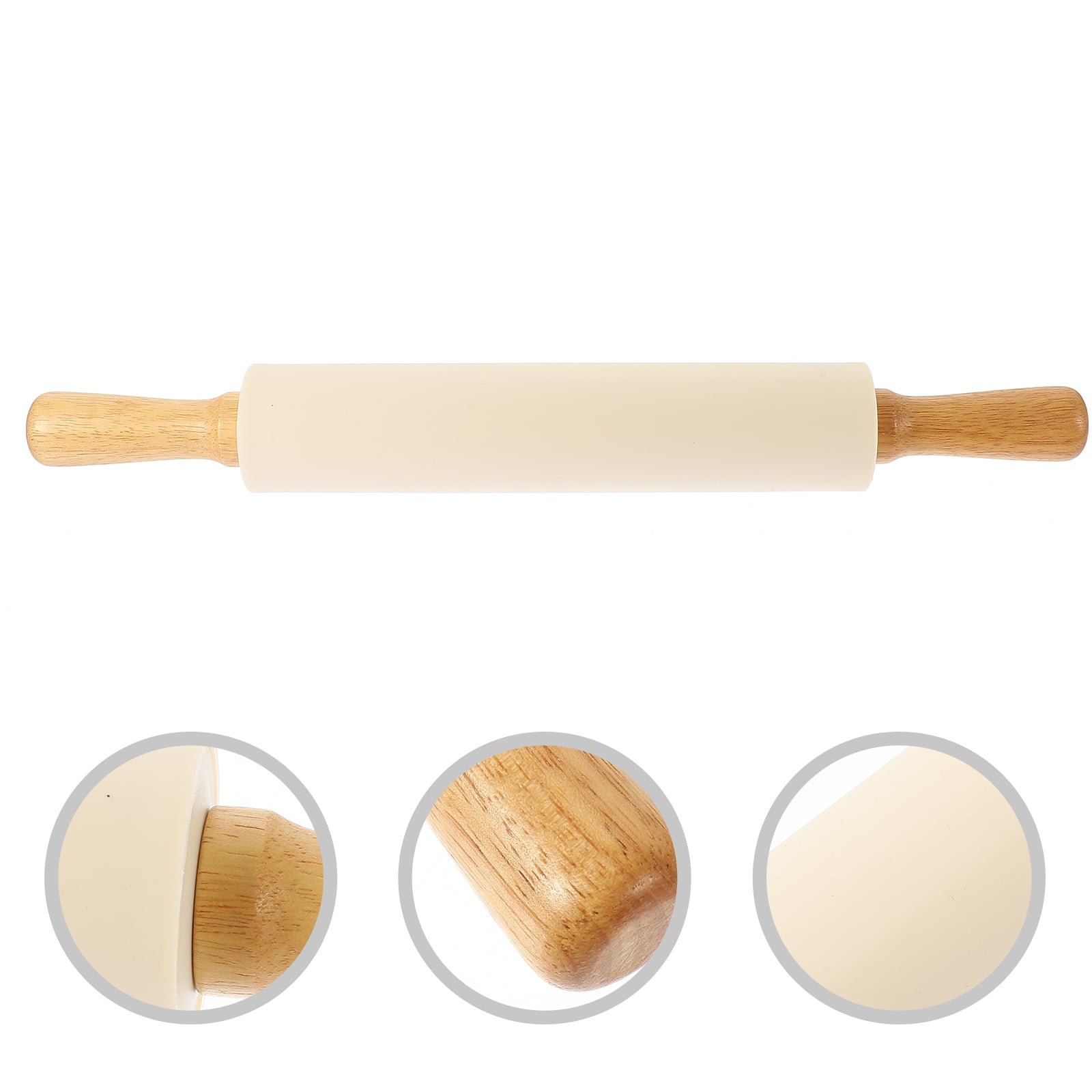 Silicone Rolling Pin Dough Roller Pin Baking Rolling Stick Kitchen ...