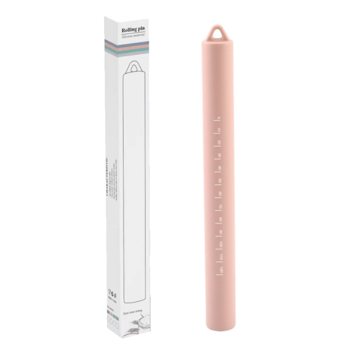 Silicone Rolling Pin Kitchen Rolling Tool Baking Utensils Dough Roller ...