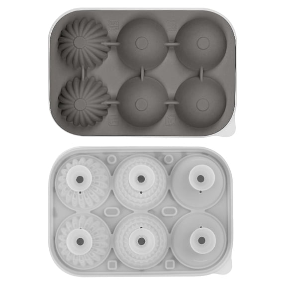 Silicone Round Ice cube Mold for Whiskey, 2.8 Inch Whiskey Ice Cubes ...