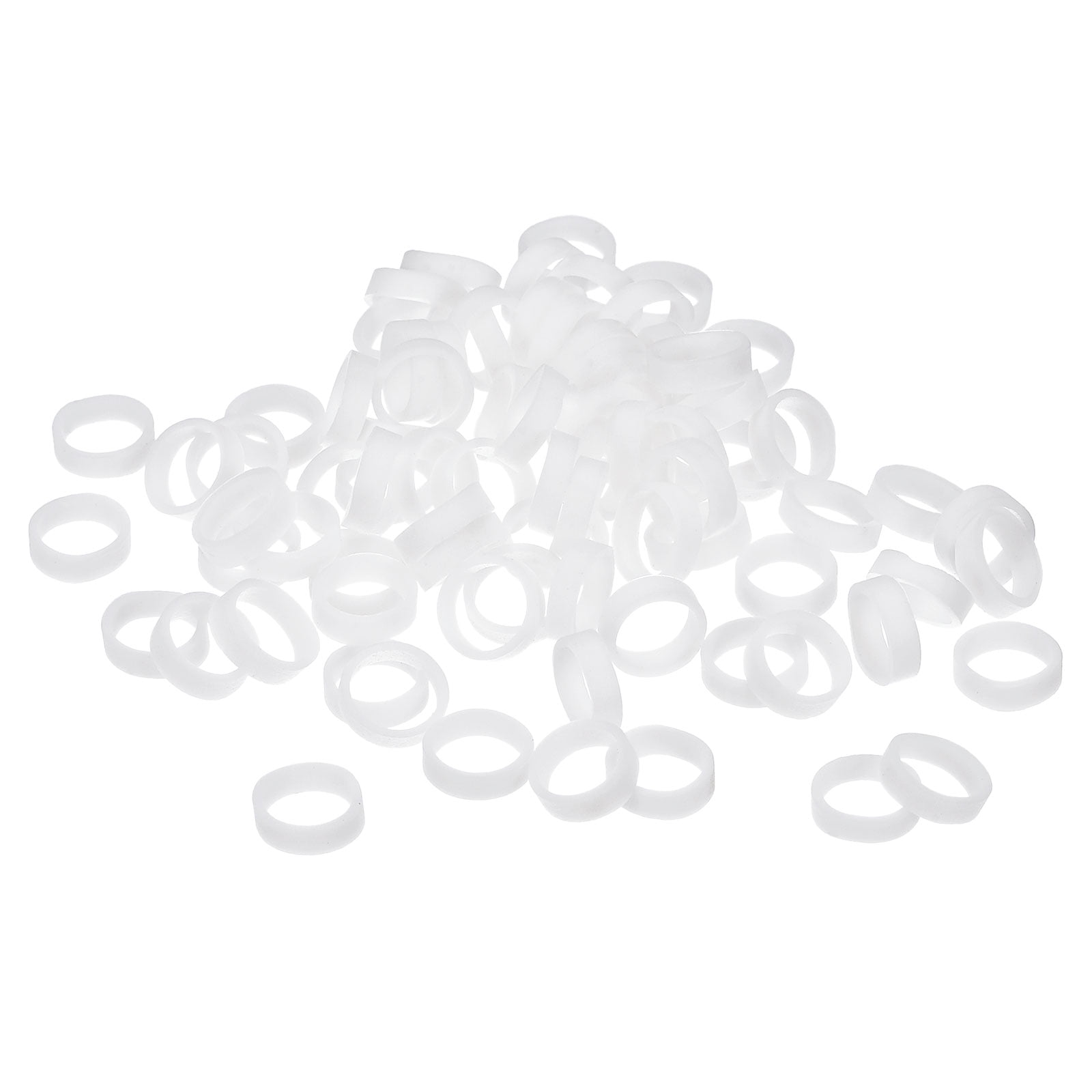 Silicone Rubber Bands Rings 100Pcs Non-slip 10mm Dia 1mm Thick 3mm ...