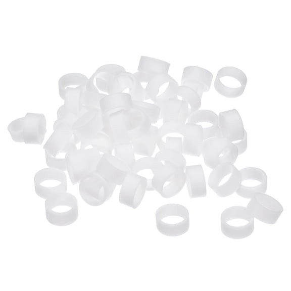 Silicone Rubber Bands Rings 200Pcs Non-slip 10mm Dia 0.7mm Thick 5mm ...