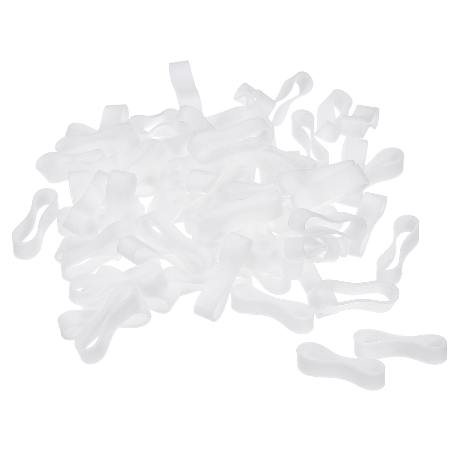 Silicone Rubber Bands Rings 100Pcs Non-slip 15mm Dia 0.7mm Thick 5mm ...
