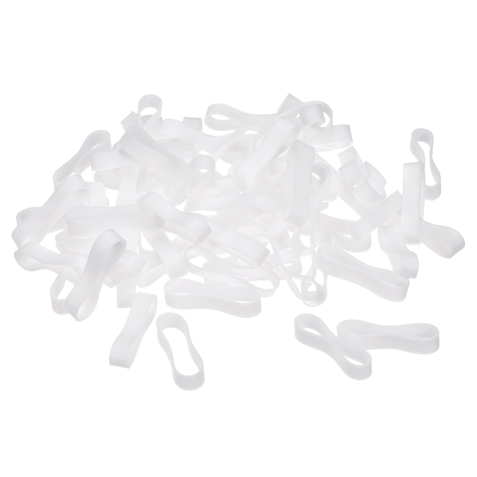 Silicone Rubber Bands Rings 100Pcs Non-slip 20mm Dia 0.7mm Thick 5mm ...