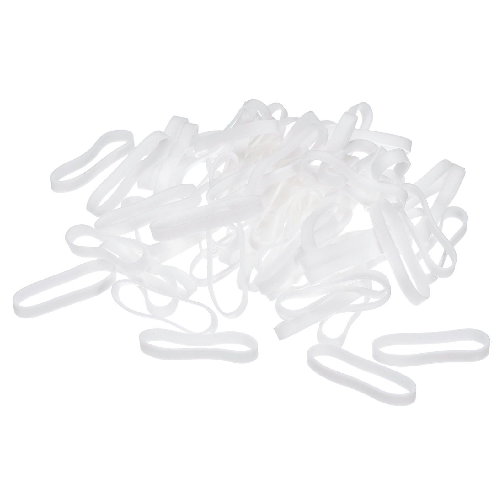 Silicone Rubber Bands Rings 100Pcs Non-slip 30mm Dia 1mm Thick 5mm ...