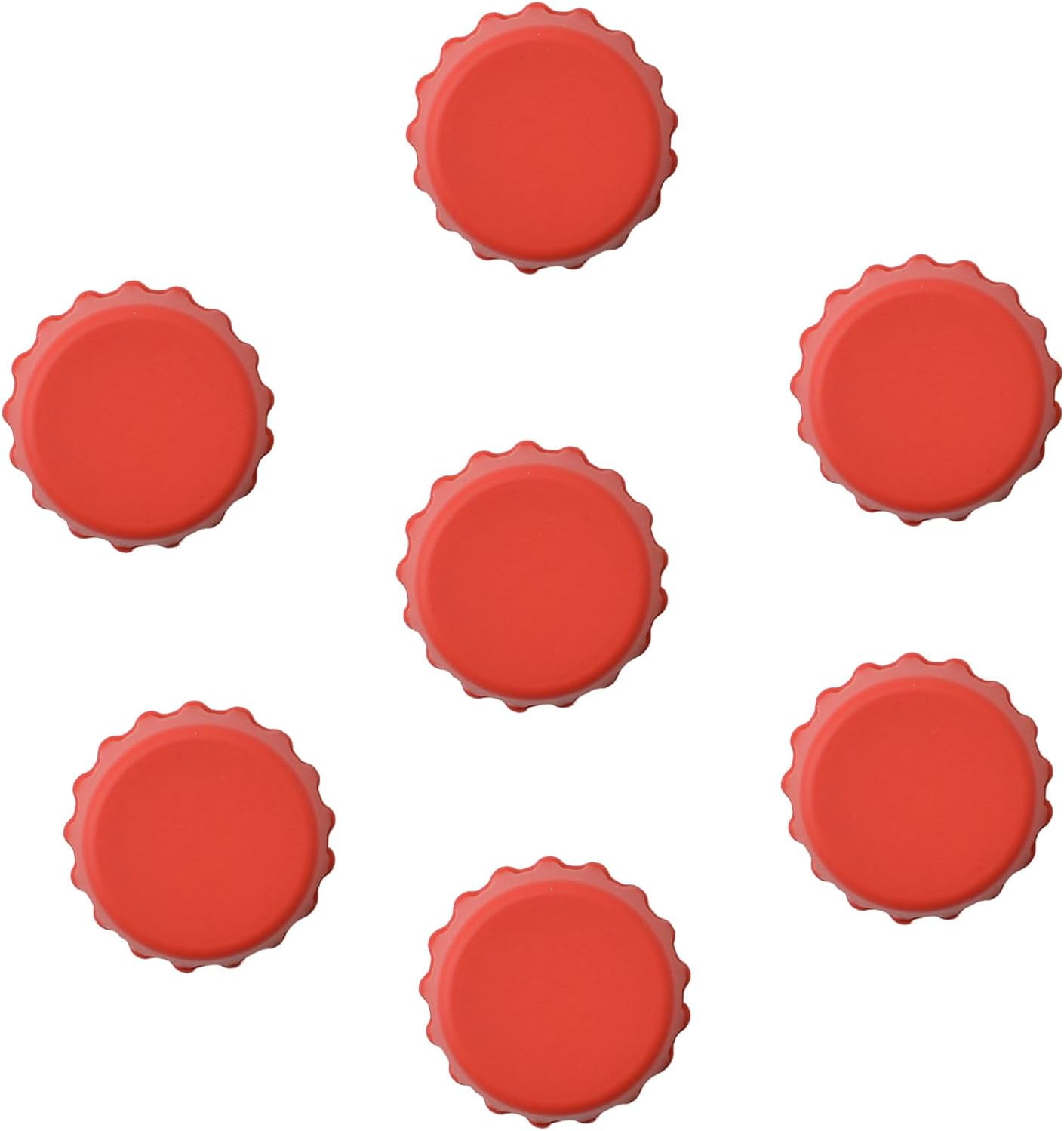 Silicone Rubber Bottle Caps, 7PCS Reusable Beer Caps Bottles Cover for ...