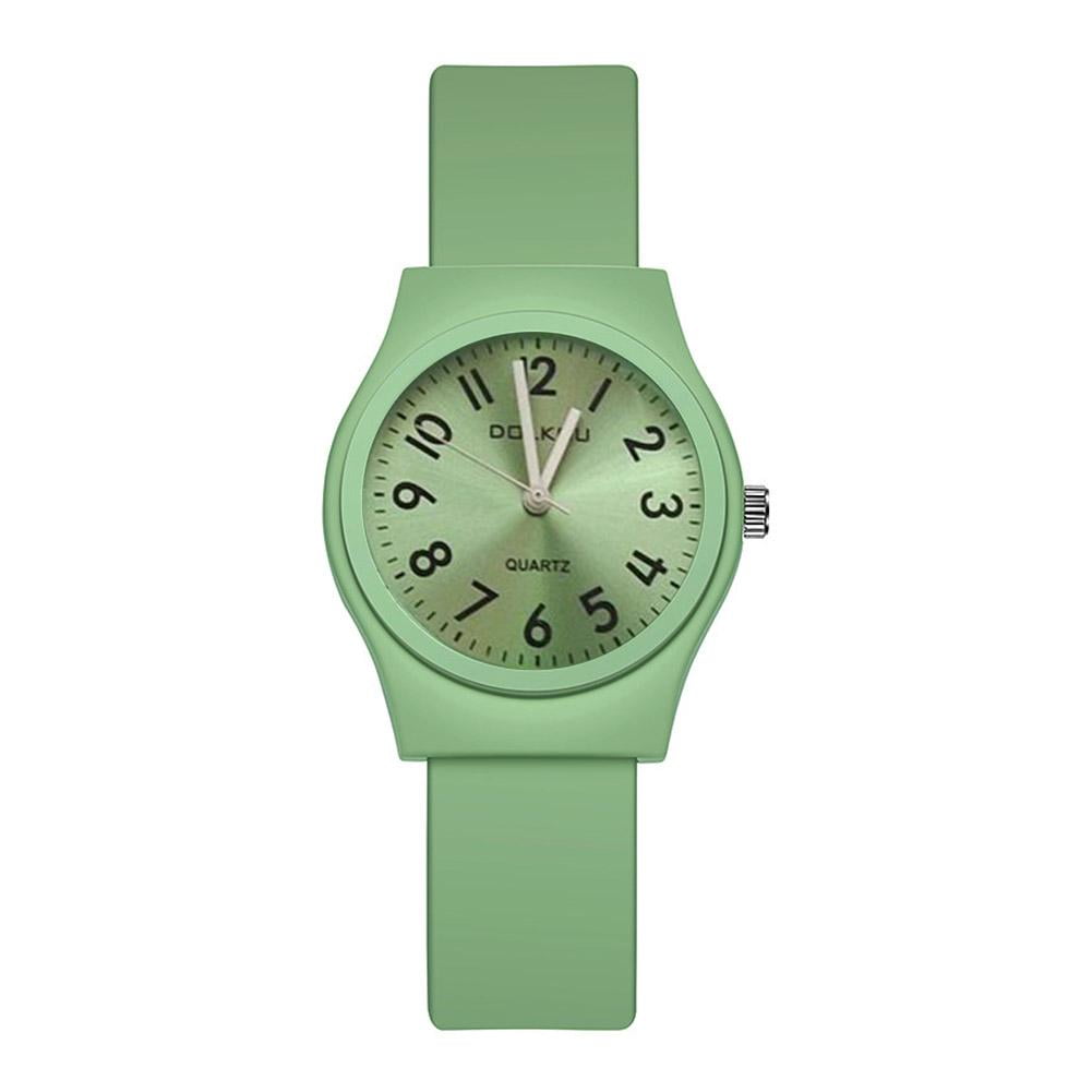 Silicone Rubber Jelly Colors Wrist Watch Rainbow Watch Kids Children ...