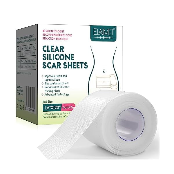 Silicone Scar Sheets, Clear Silicon Gel Scar Sheets, Invisible Scar ...