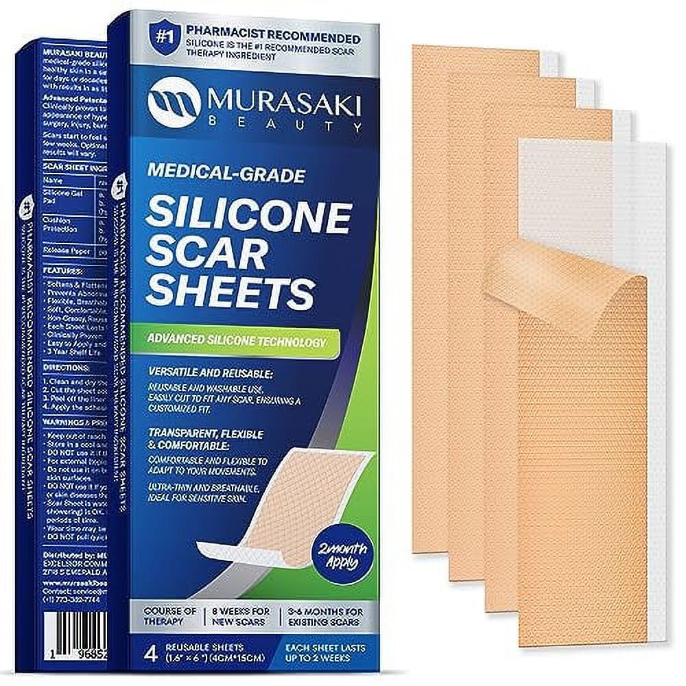 Silicone Scar Sheets Scar Tape - Silicone Sheets for Scars, Silicone ...