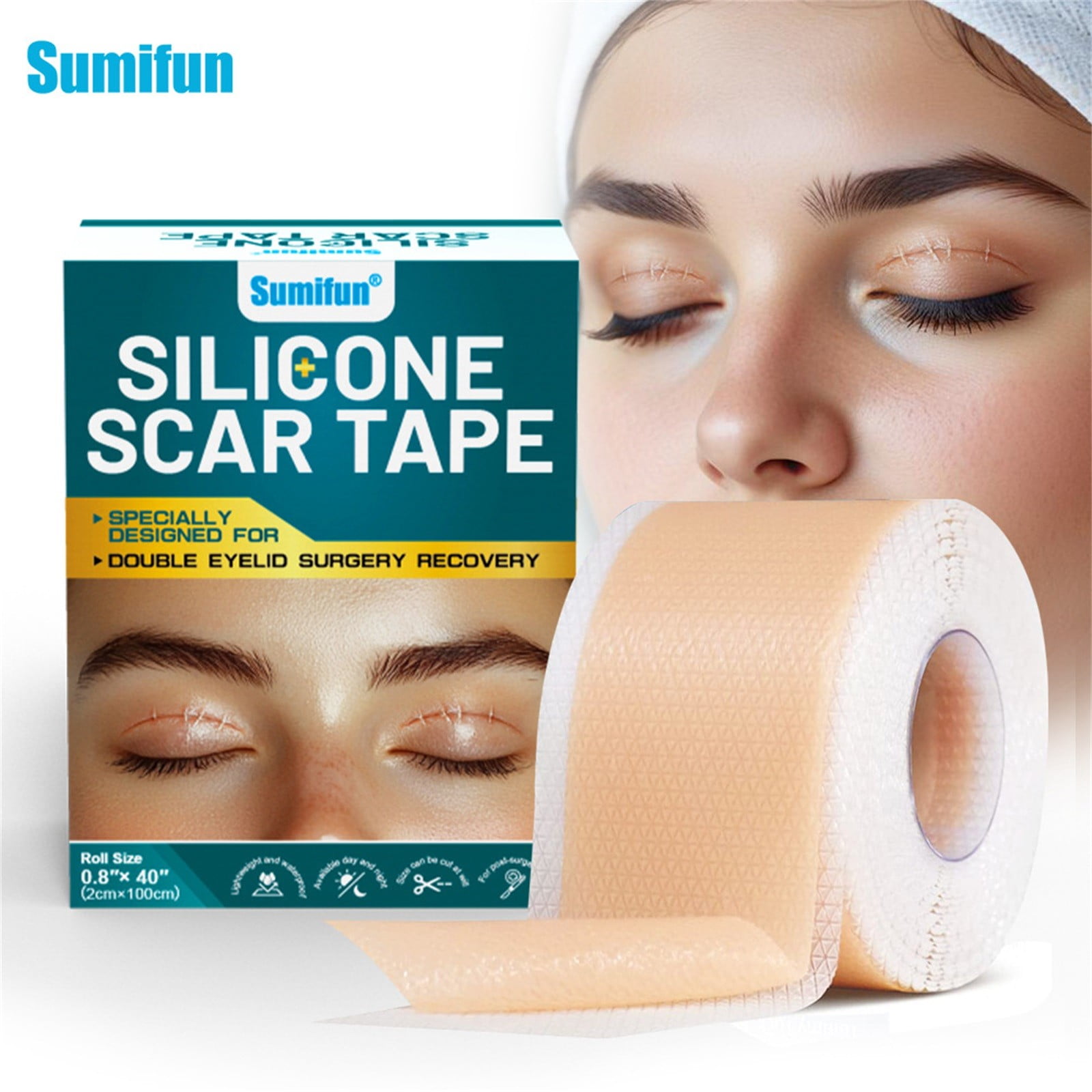 Silicone Scar Sheets for Surgical Scars - Medical Grade Silicone Scar Tape for C Section, Tummy ...