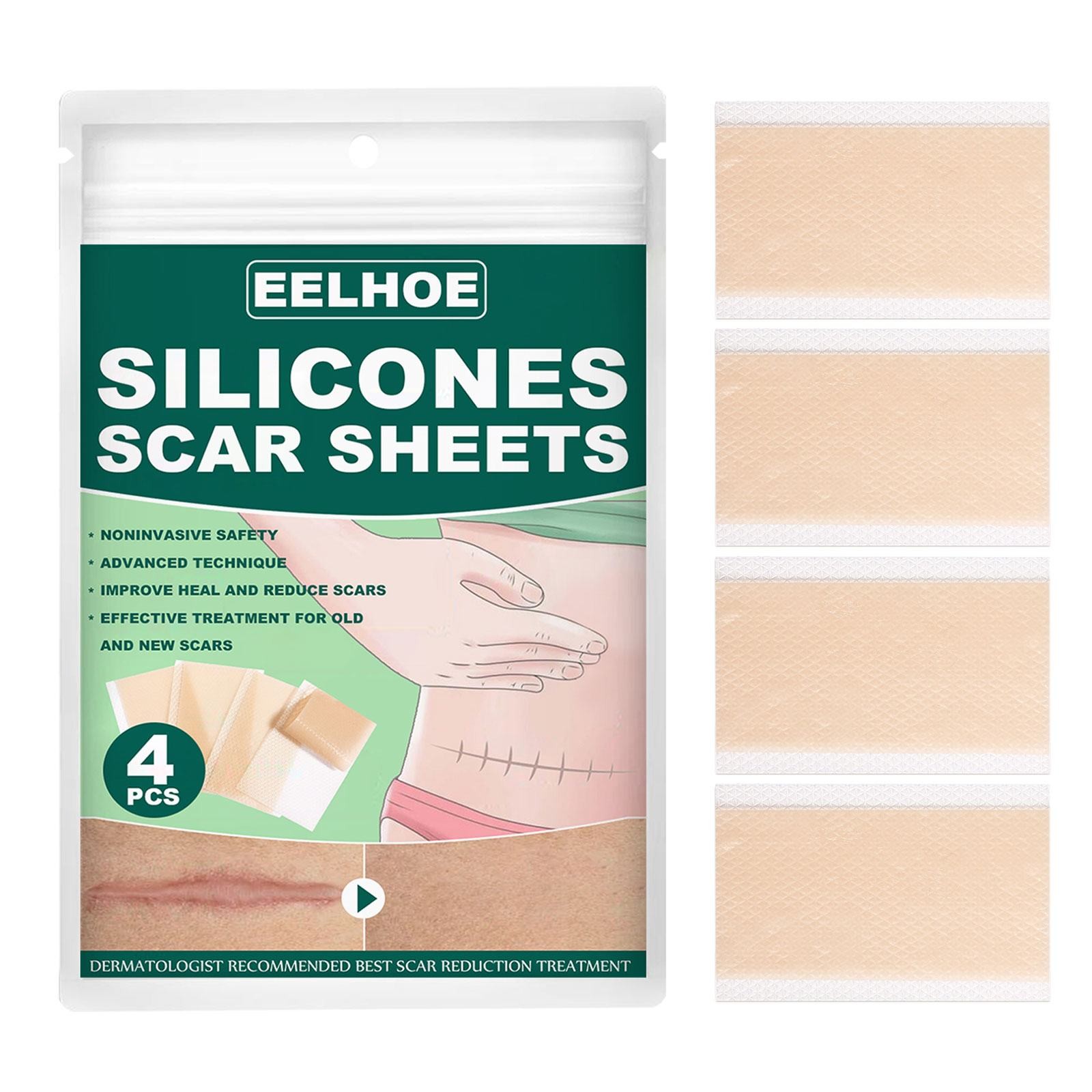 Silicone Scar Tape Silicone Gel Scar Patch Fades Stretch Marks Burn ...