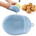 Silicone Scrub Cleaning Sponge, Kitchen Dish Washing Tool ...