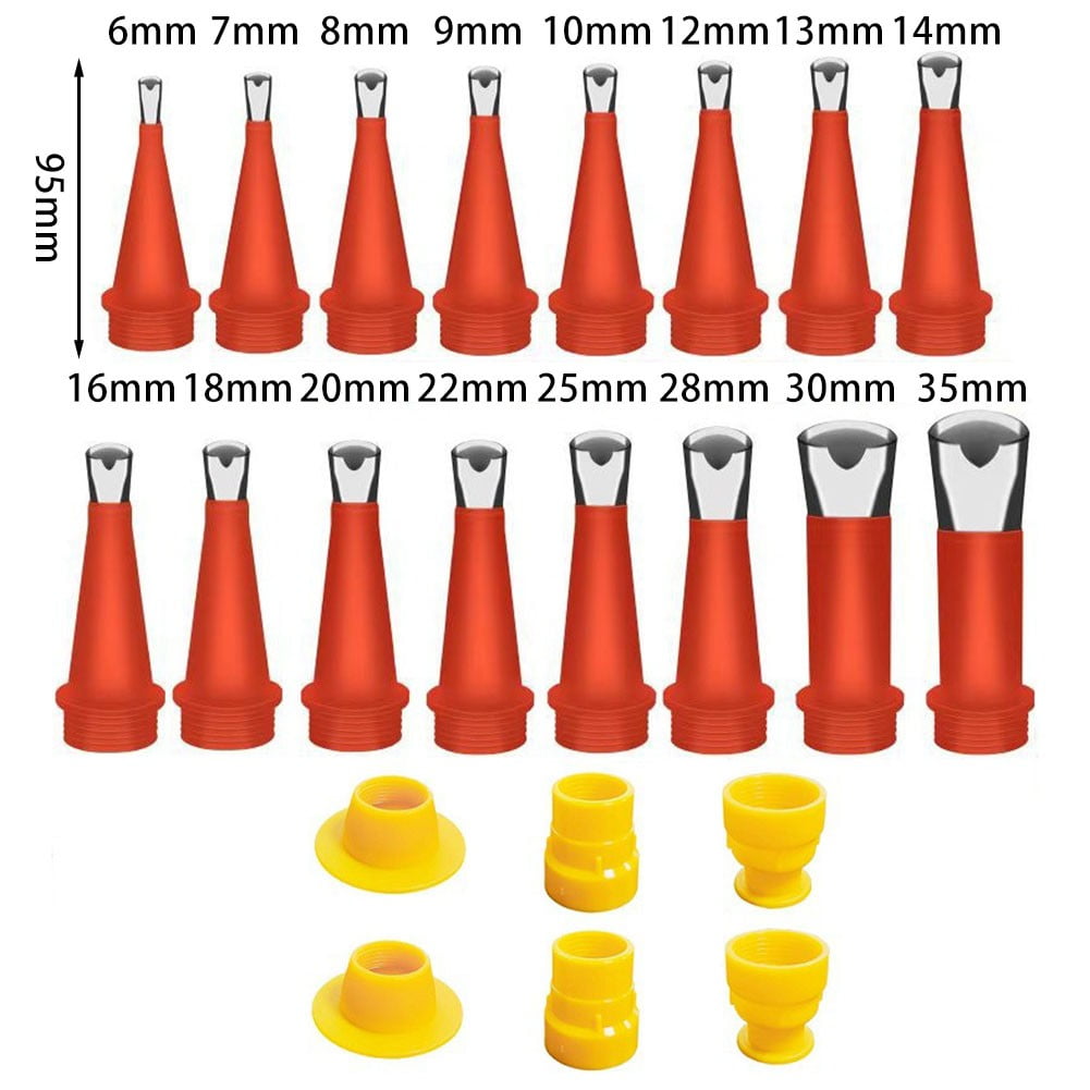 Silicone Sealant Applicator with 16 Interchangeable Stainless Steel ...