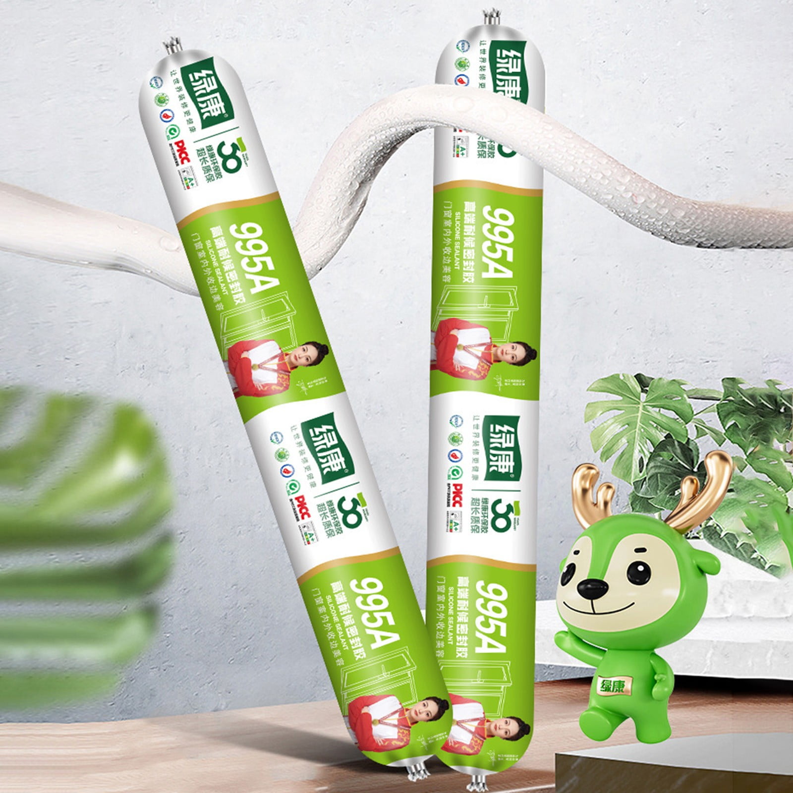 Silicone Sealant for Roof and Wall Cracks Waterproof Heat Proof Exterior Sealant Tear and ...