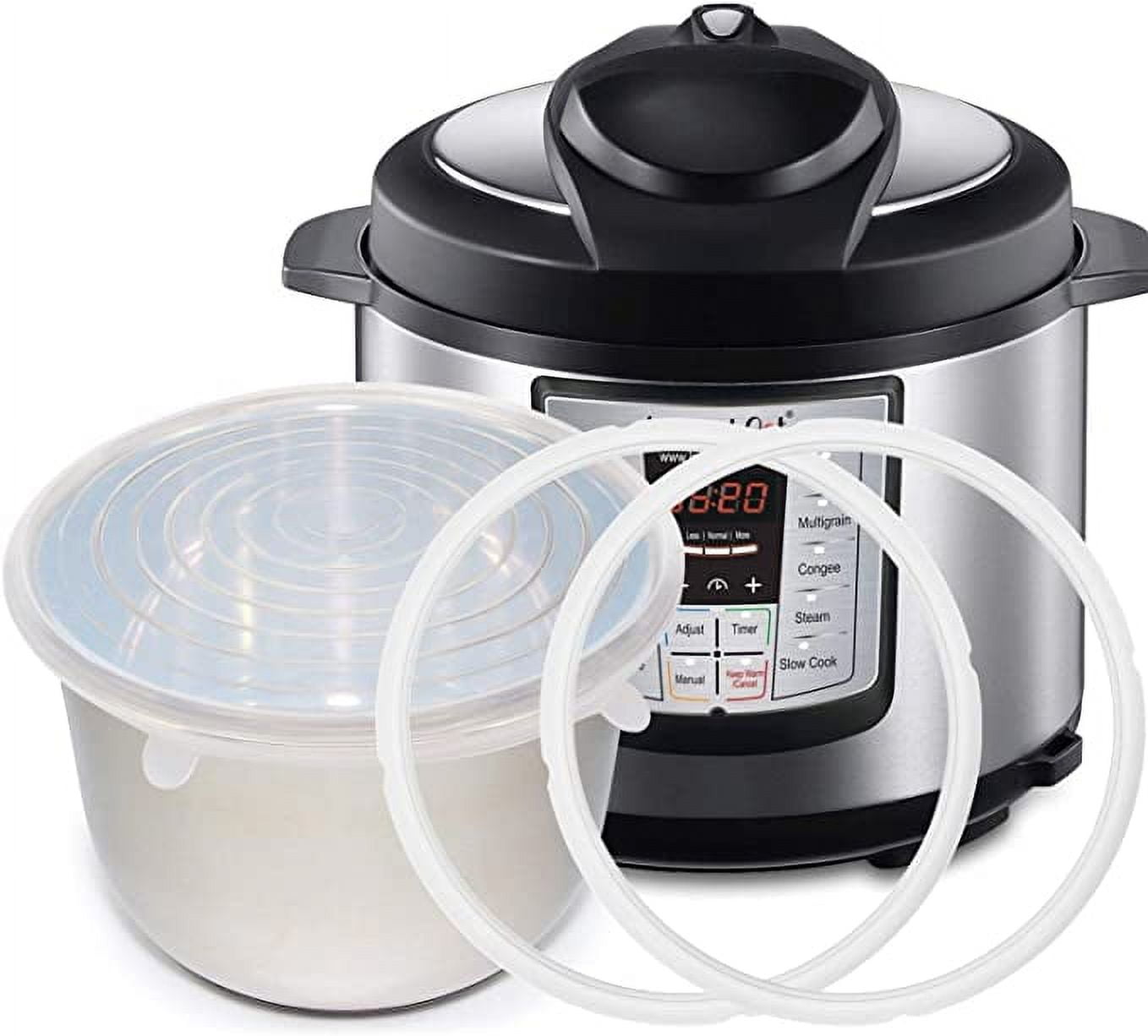Instant Pot Parts: Silicone Sealing Rings (2) and Pot Lid Cover (1) for ...