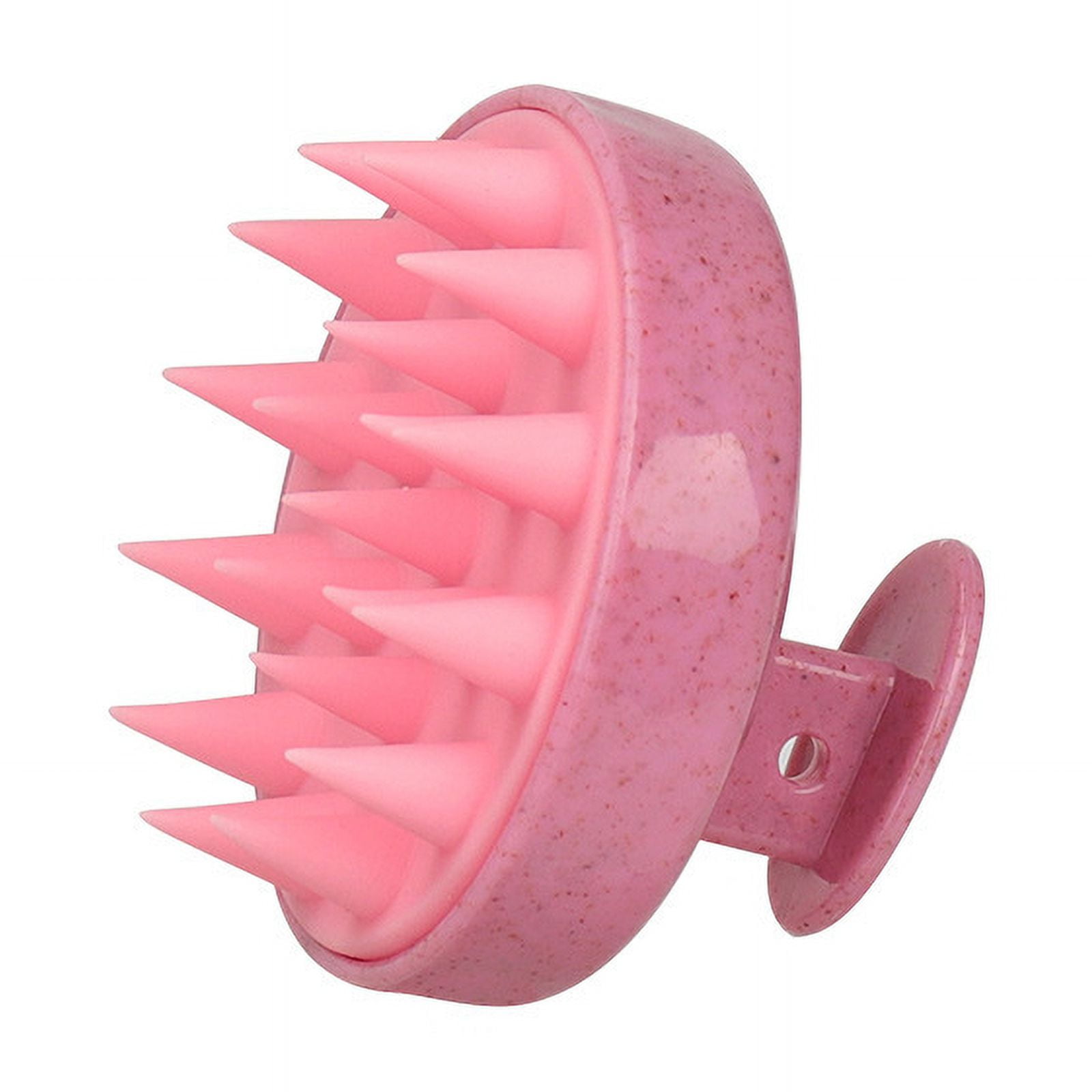 Silicone Shampoo Brush Head Scalp Massage Comb Hair Root Itching Clean ...