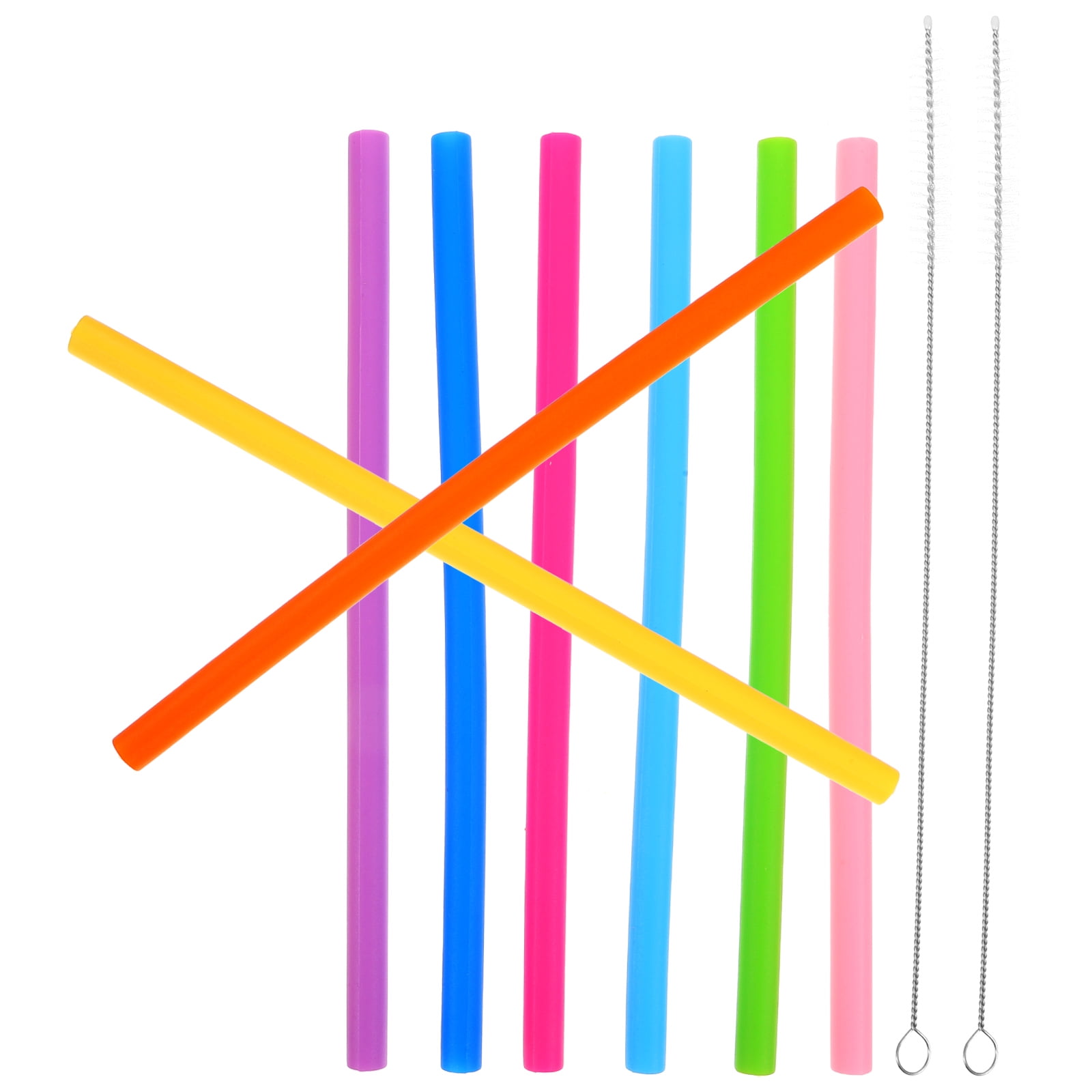 Silicone Shaped Straw 2% Percent Milk Straw for Party Drinking Straw ...