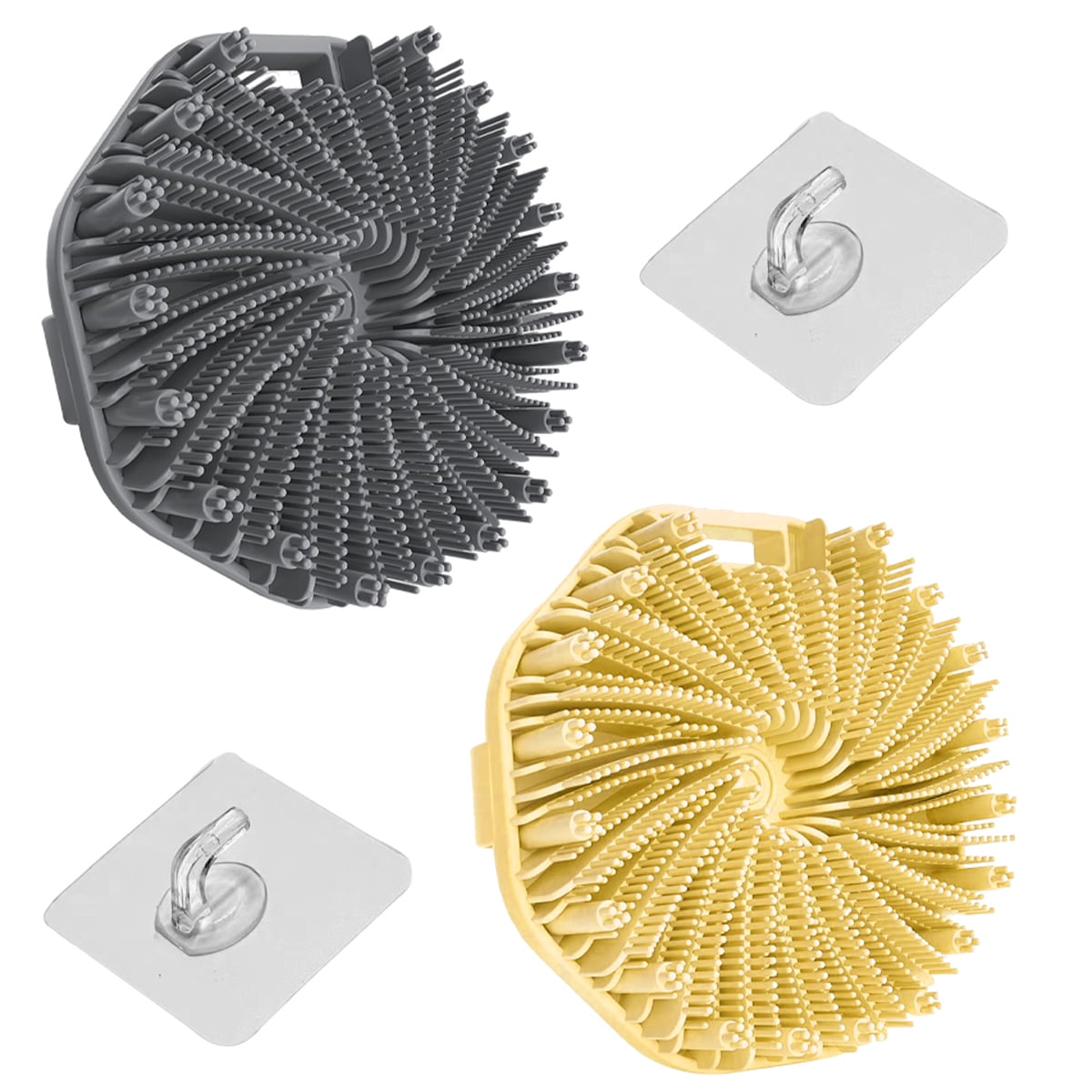 Silicone Shower Brush, Upgraded Super Exfoliating Shower Brush With ...