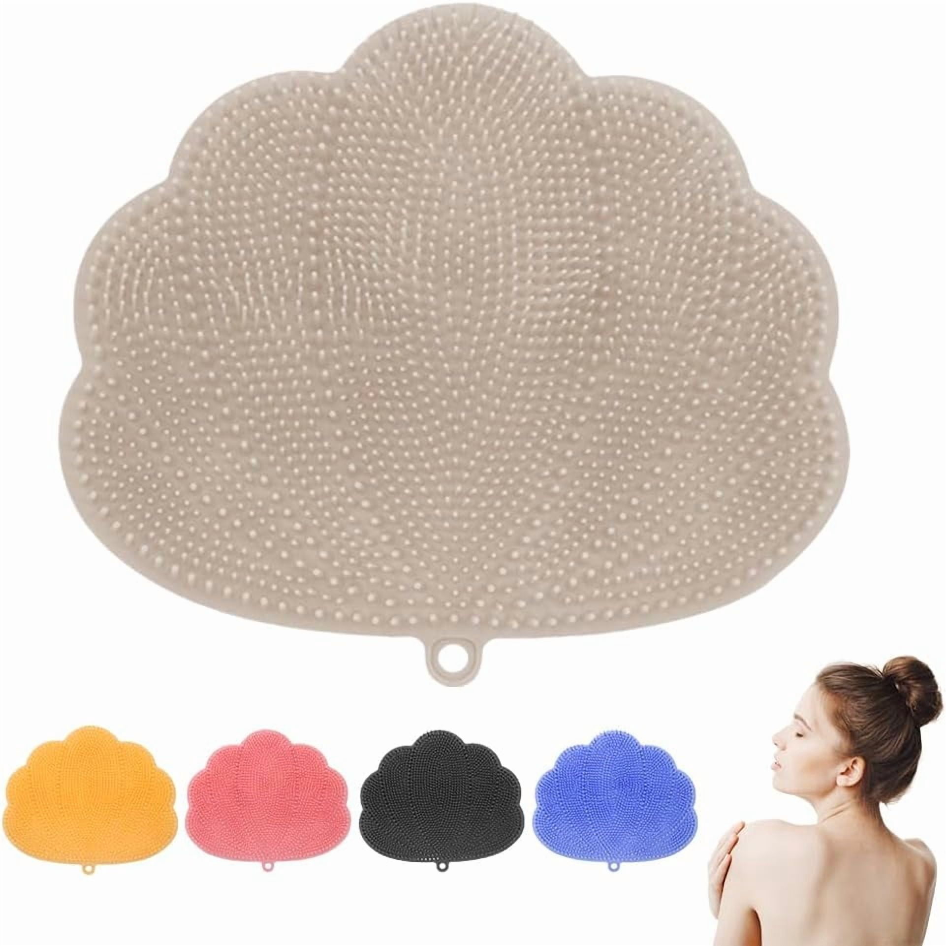 Silicone Shower Foot Scrubber Mat, 2025 New Shower Foot & Back Scrubber ...