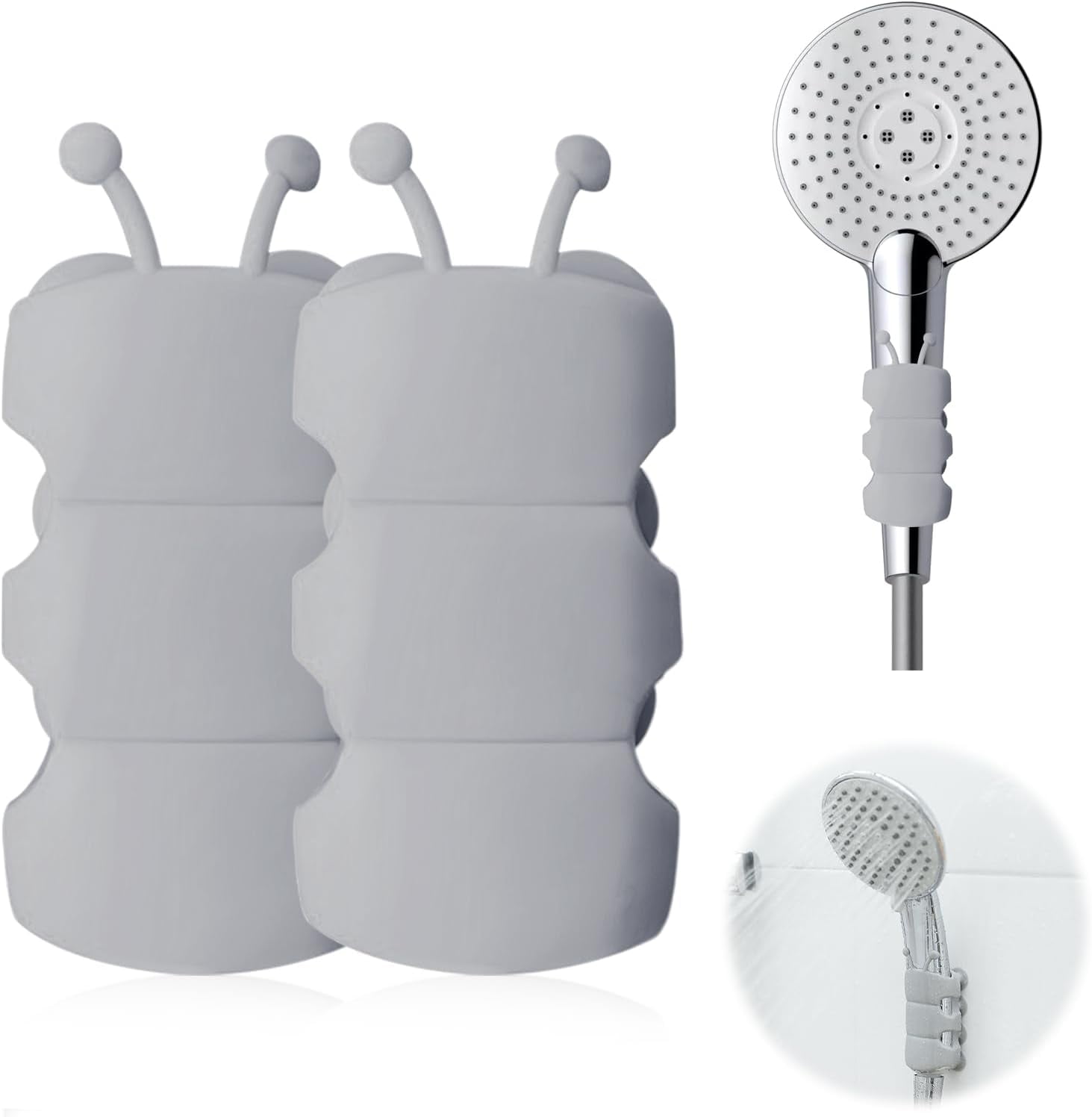 Silicone Shower Head Holder, 2024 New Universal Relocatable Shower Head ...