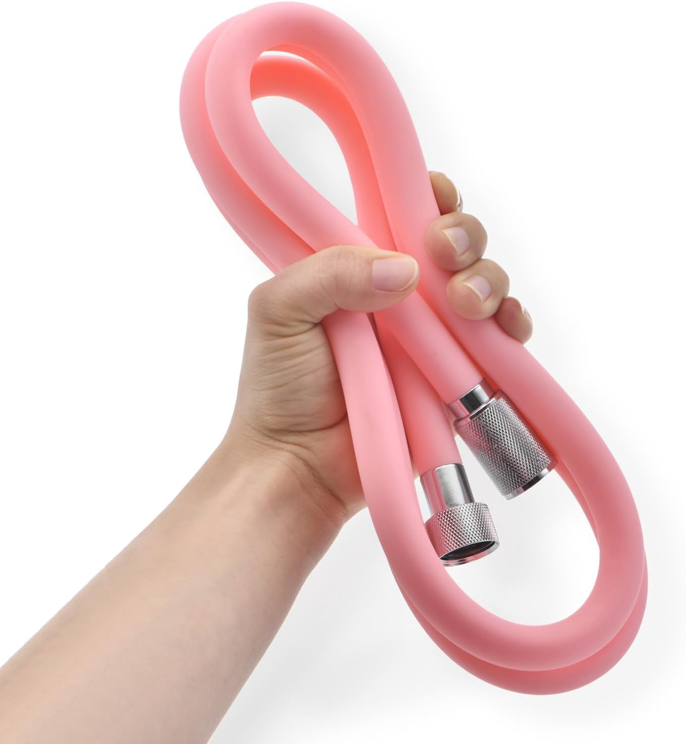 Silicone Shower Hose 59 Inches Pink Anti Winding Showerhead Hoses Used ...