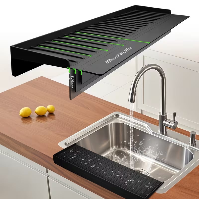 Silicone Sink Edge Protector With Suction Cup, Heat-resistant ...