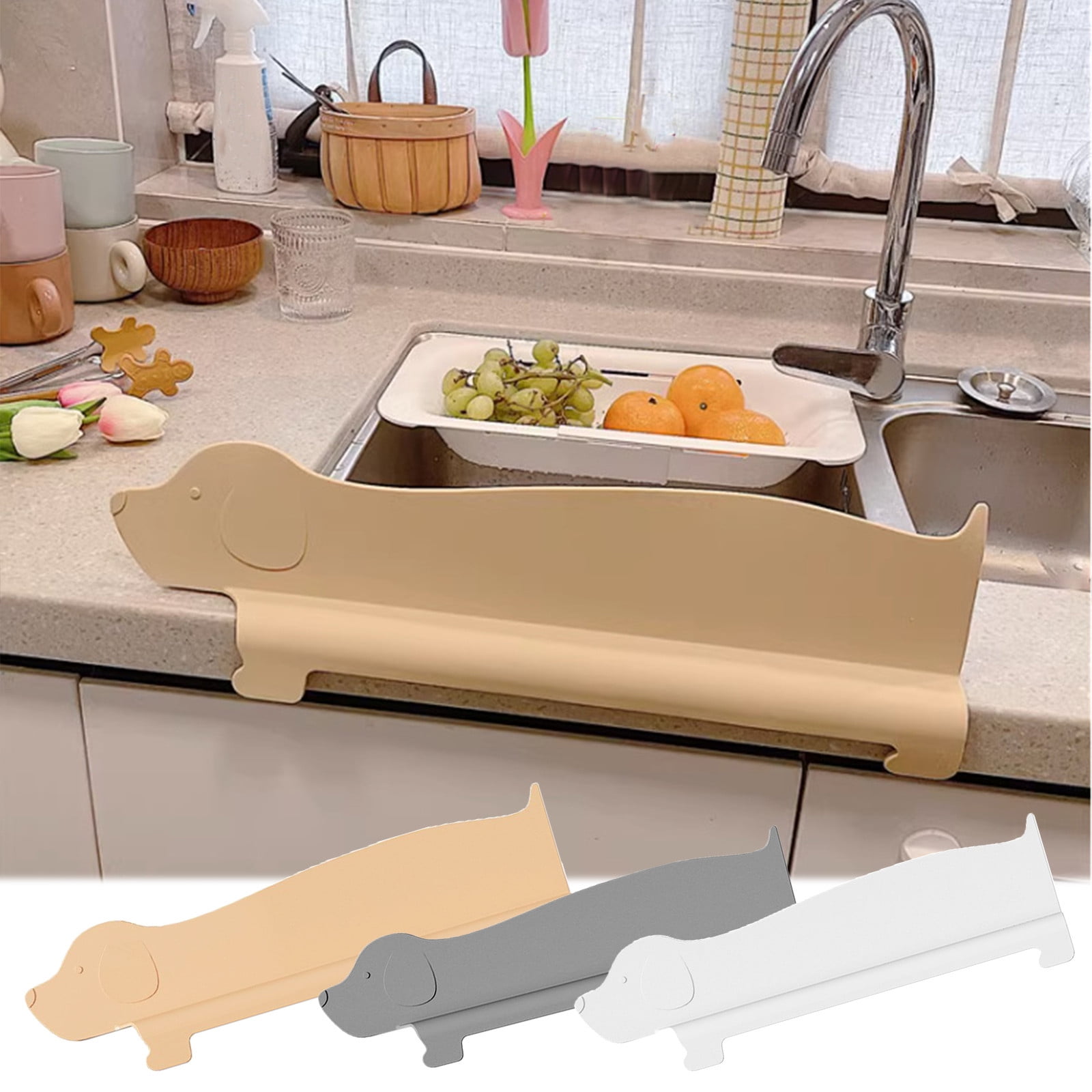 Silicone Sink Guard, Water-stop Guard, Strong Suction, Kitchen Sink ...