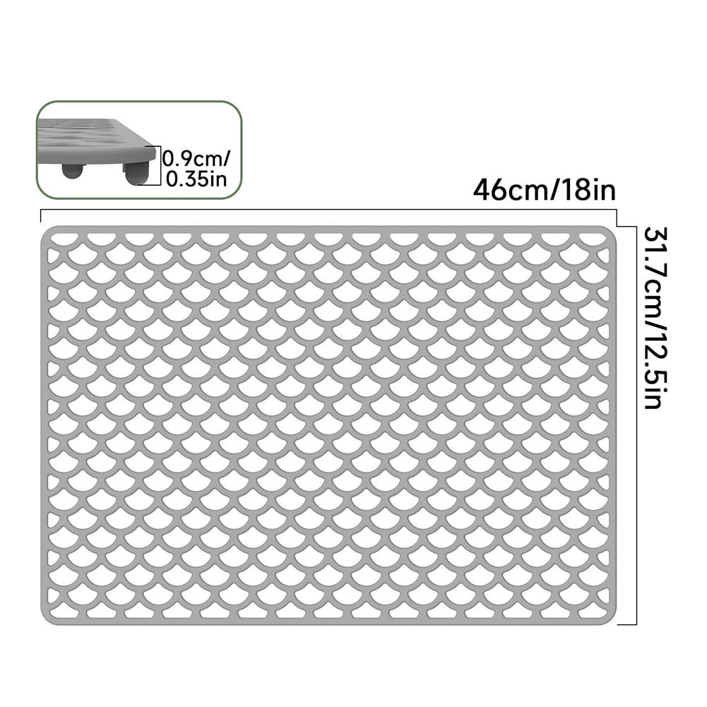 Silicone Sink Mat, Kitchen Sink Protector Grid For Bottom Of Center ...
