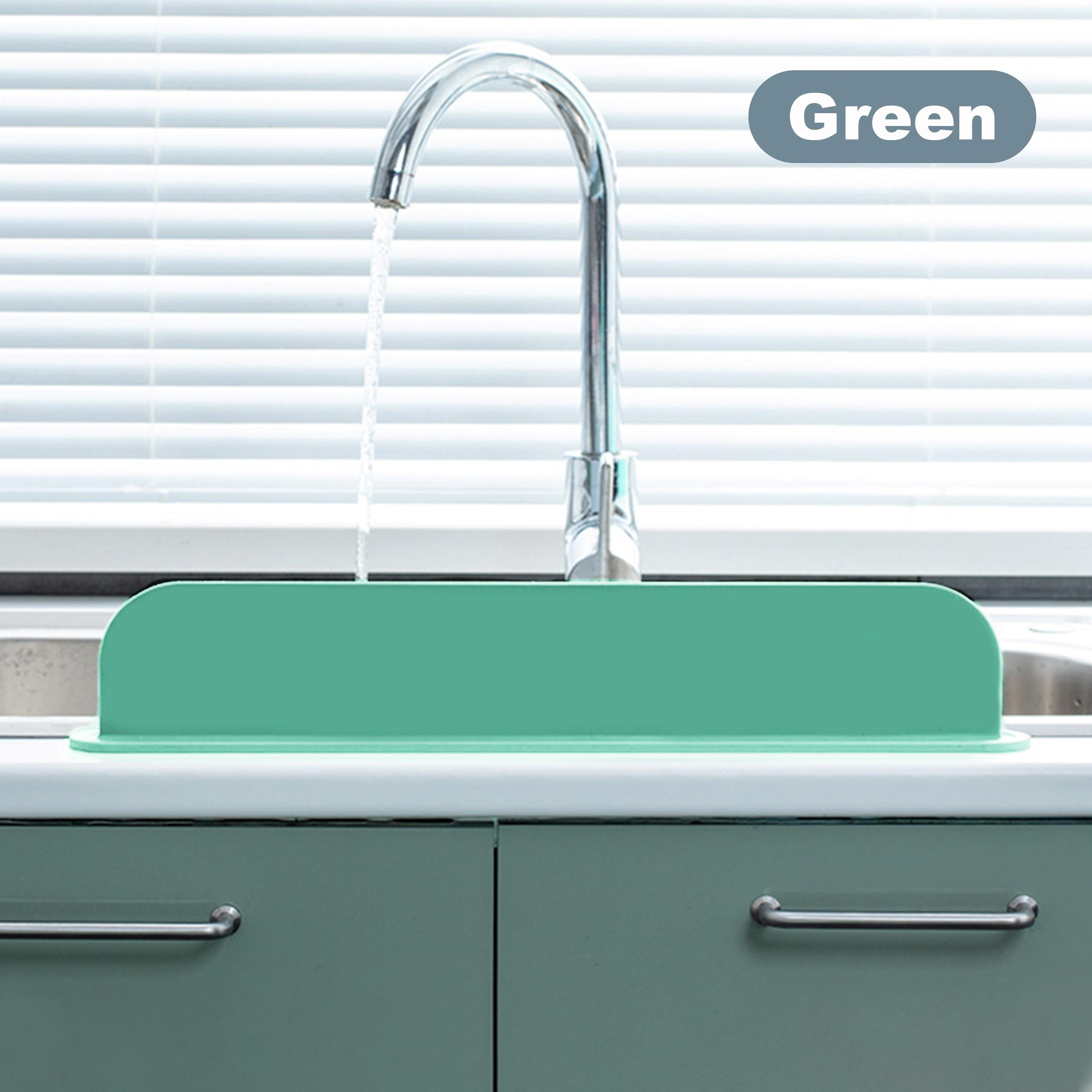 Silicone Sink Splash Guard - Kitchen Sink Water Baffle Suction Cup For ...