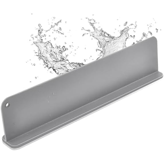 Silicone Sink Splash Guard, Sink Splash Guard with Suction Cup, Kitchen ...