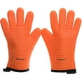 Silicone Smoker Oven Gloves -Extreme Heat Resistant BBQ -Handle Hot ...