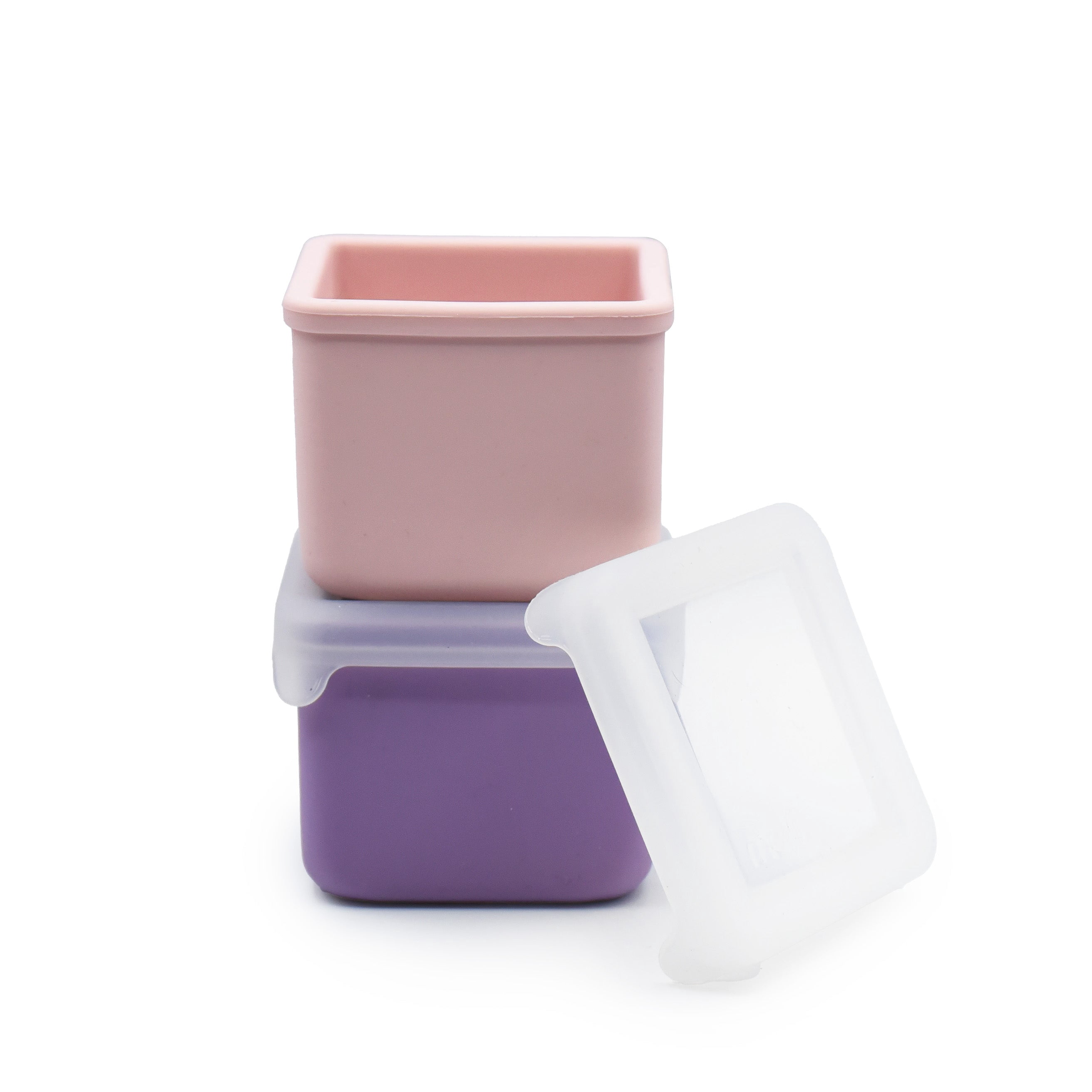 melii Silicone Snack Storage Containers 2-Pack (Pink & Purple ...