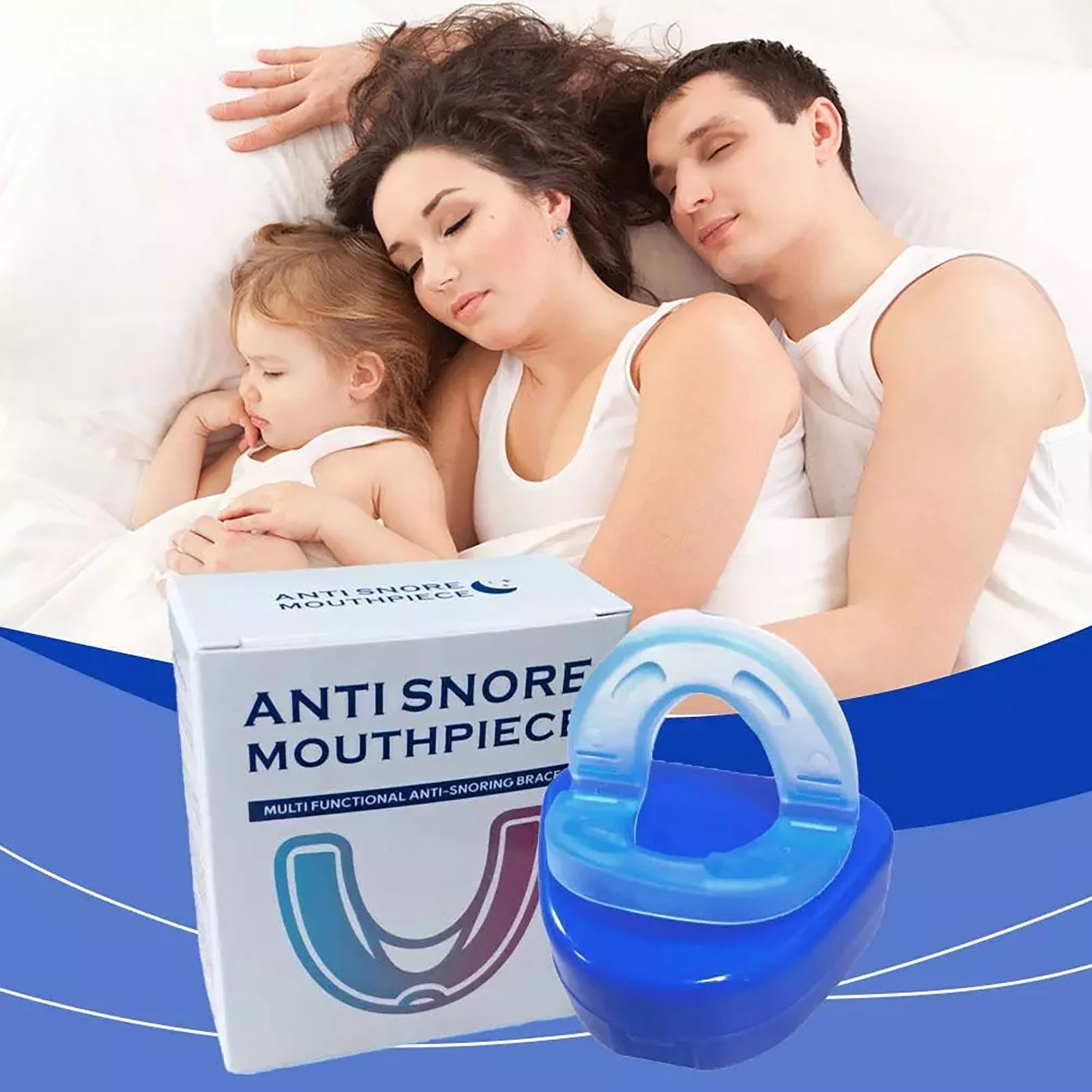 Silicone Snore Mouthpiece Bruxism Mouth Guard Improve Sleeping Aid ...