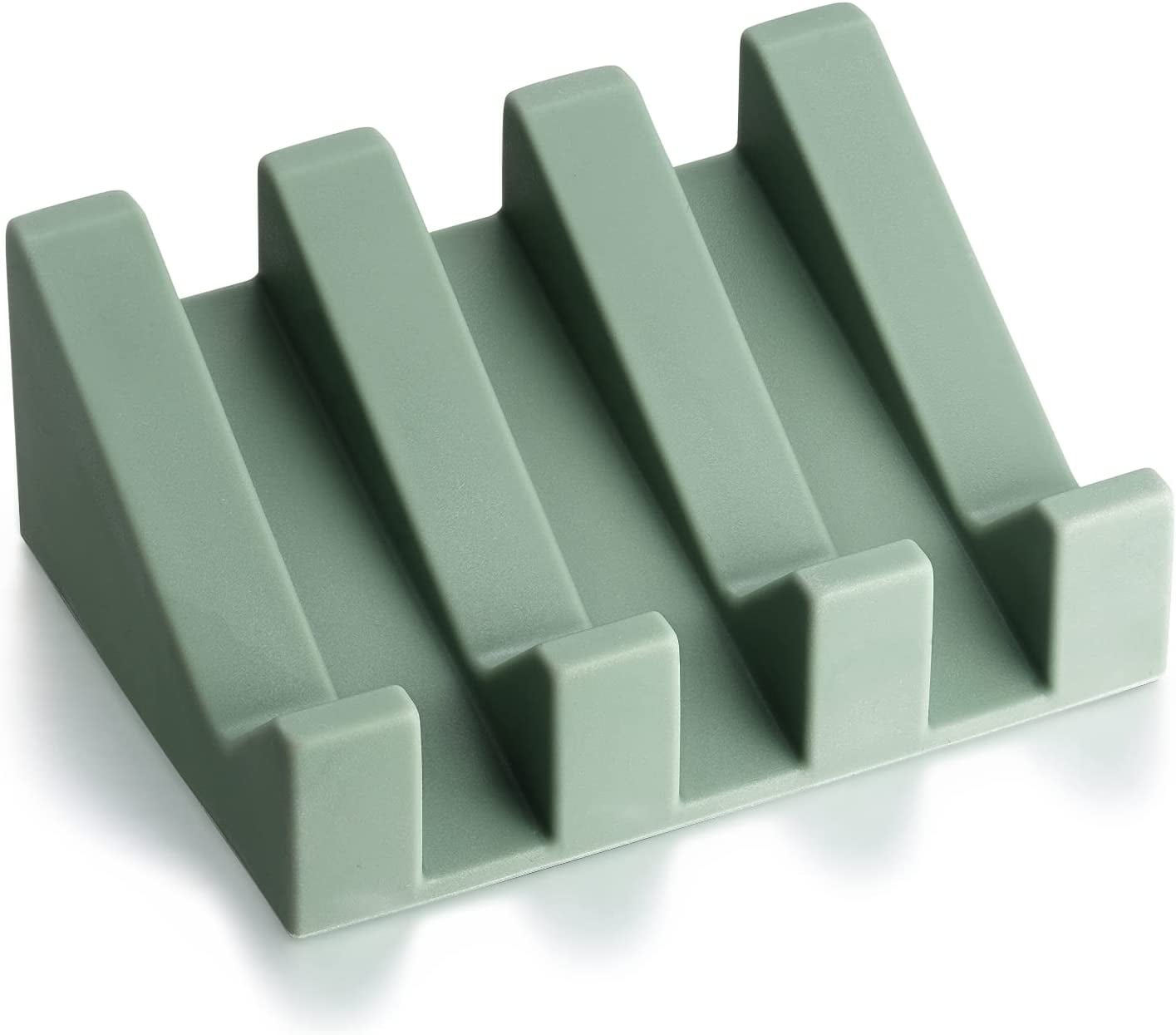 Silicone Soap Dish with Drain for Shower Bathroom Bar Soap Holder, Self ...