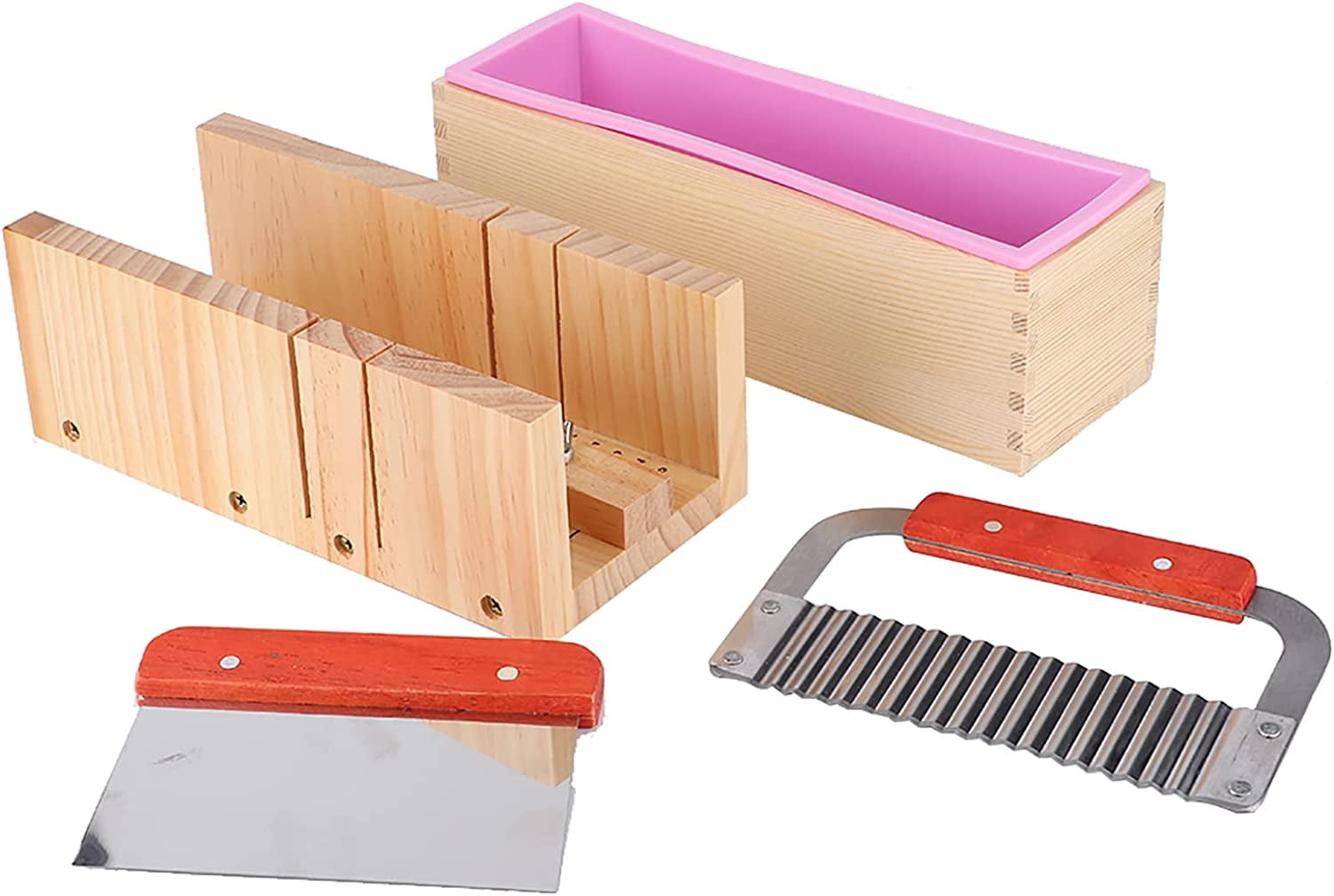 Silicone Soap Molds Kit DIY, Soap Cutter Soap Soap 1200ml Loaf Reusable ...