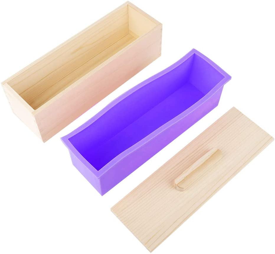 Silicone Soap Molds Kit, Rectangular Loaf Soap Cake Making Supplies ...