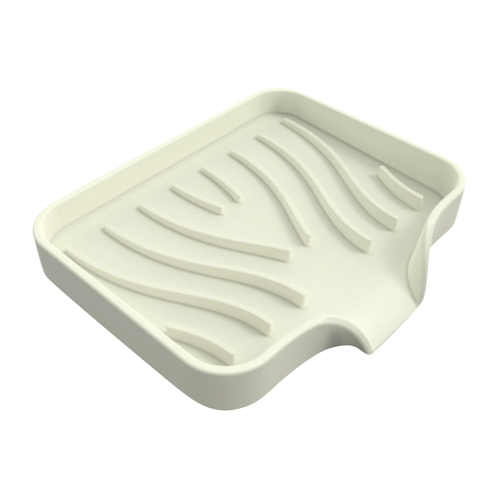 Silicone Soap Tray with Auto Drain - Holds Dish Soap Bottles & Bar Soap ...