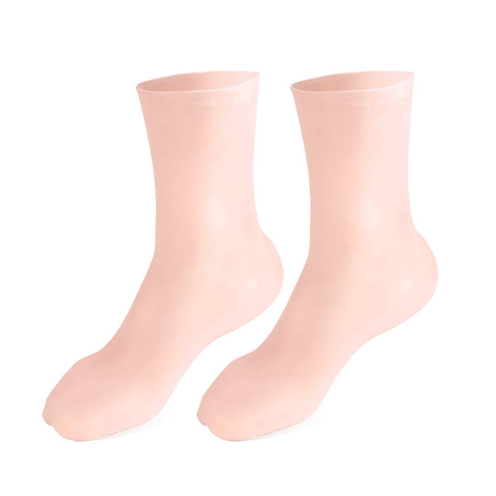 Silicone Moisturizing Socks for Dry Skin, Anti-Slip, Gel Heel, Foot ...