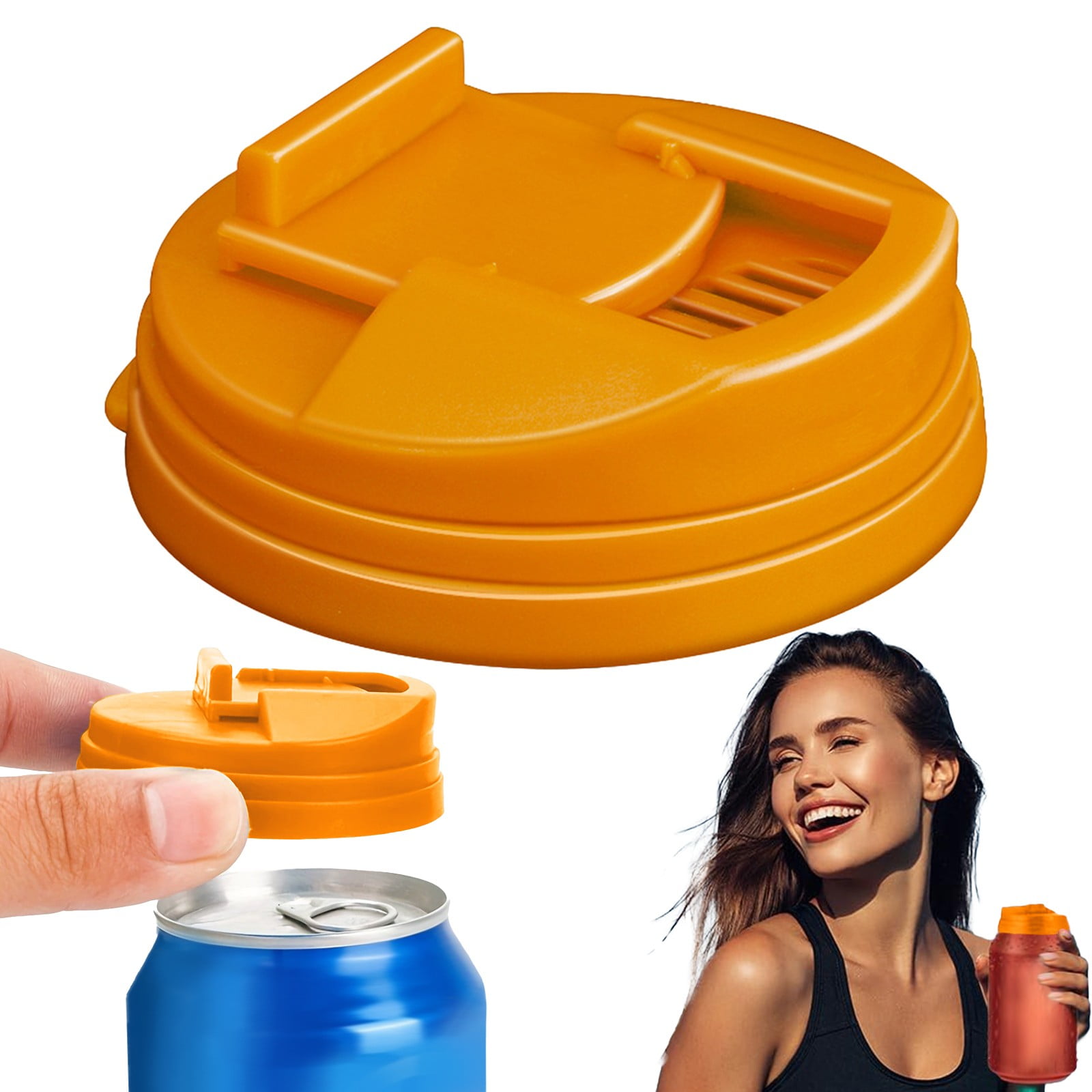 Silicone Soda Can Cover Lids TASTAN Reusable Anti-Splash Can Lids ...