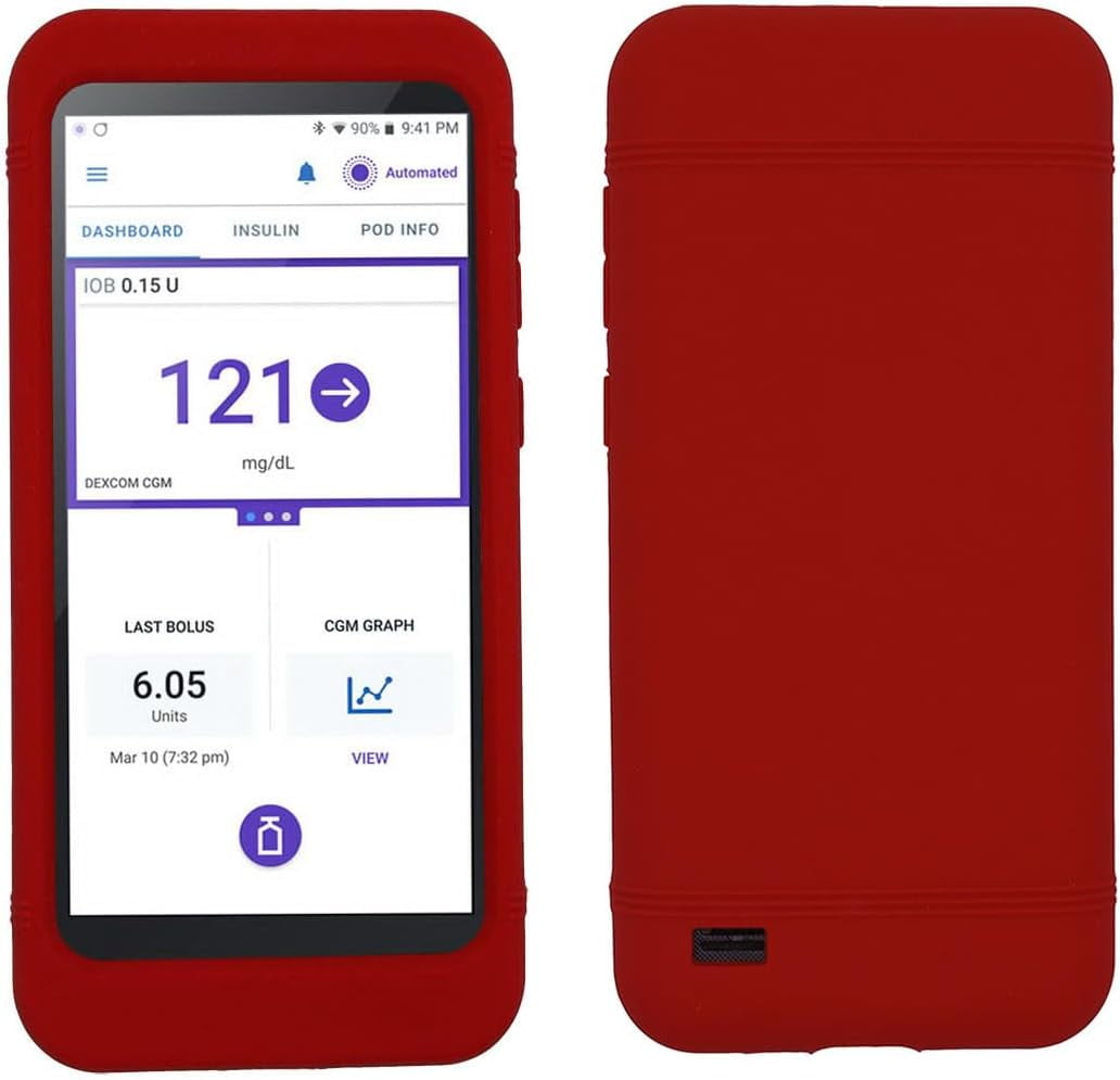 Silicone Soft Case for Omnipod 5 (Red) - Walmart.com
