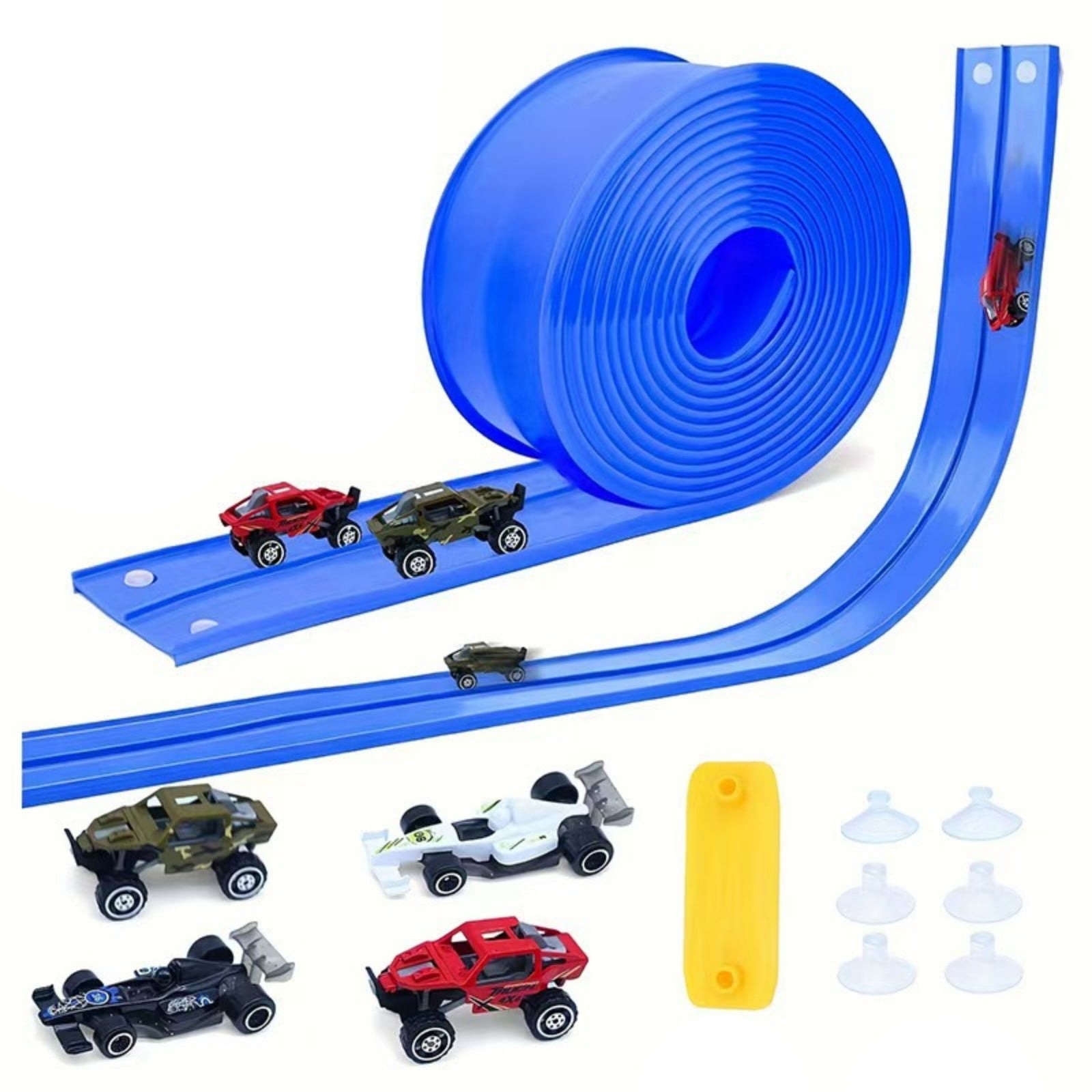 Silicone Soft Track Race Car Set with Easy Cleaning and Storage for ...