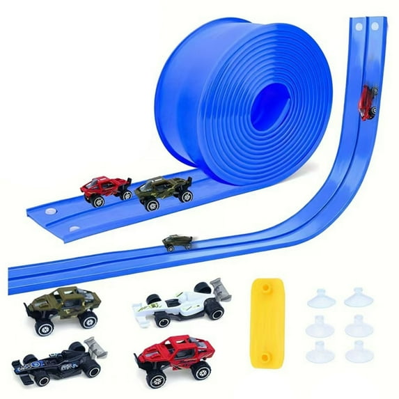 Silicone Soft Track Race Car Set with Easy Cleaning and Storage for ...