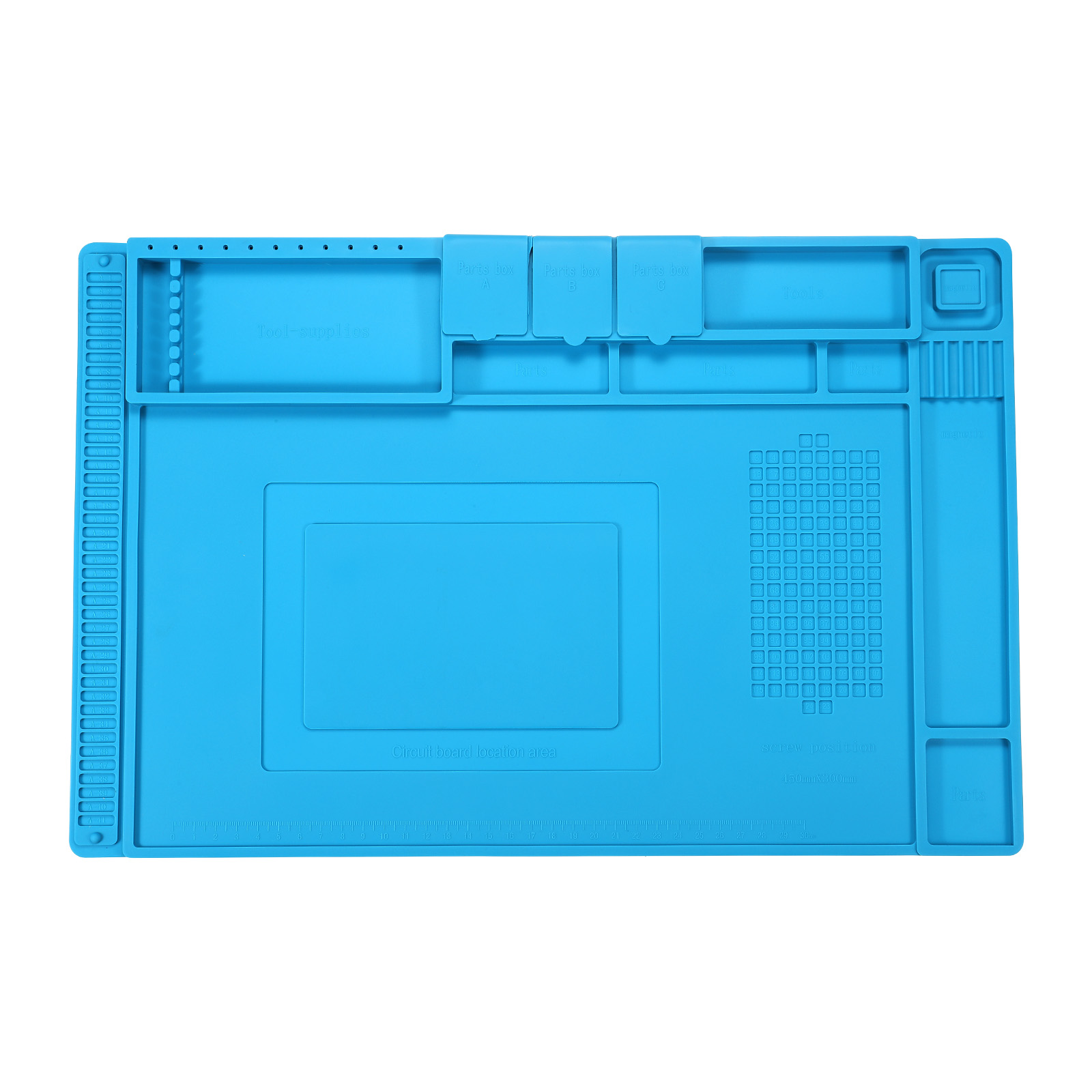 Silicone Soldering Mat Magnetic Heat Insulation 932F 17.7" x 12 ...