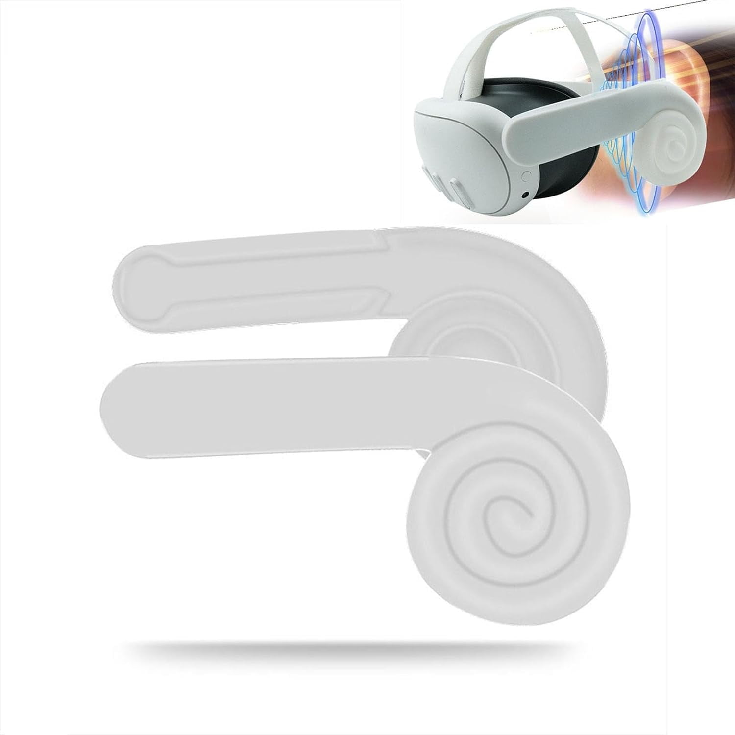 Silicone Earmuffs for Meta Quest 3 VR HEADset, Sound Collector & Shield ...