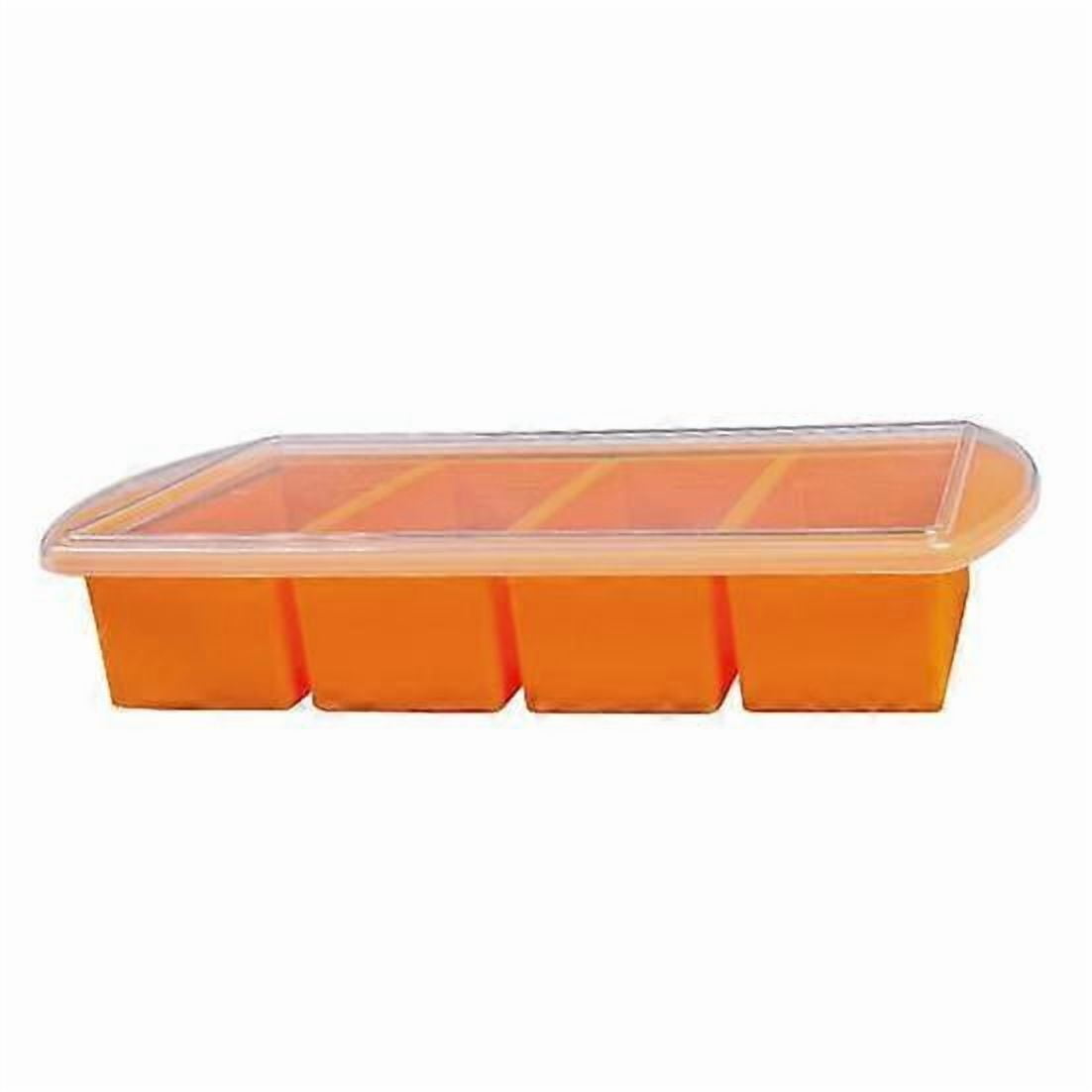 Silicone Soup Freezer Tray with Flexible Lid BPA-Free Leak-proof ...
