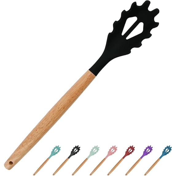 Silicone Spaghetti Spoon, Pasta Fork, 12.6 Inch Noodle Spoon, Pasta ...