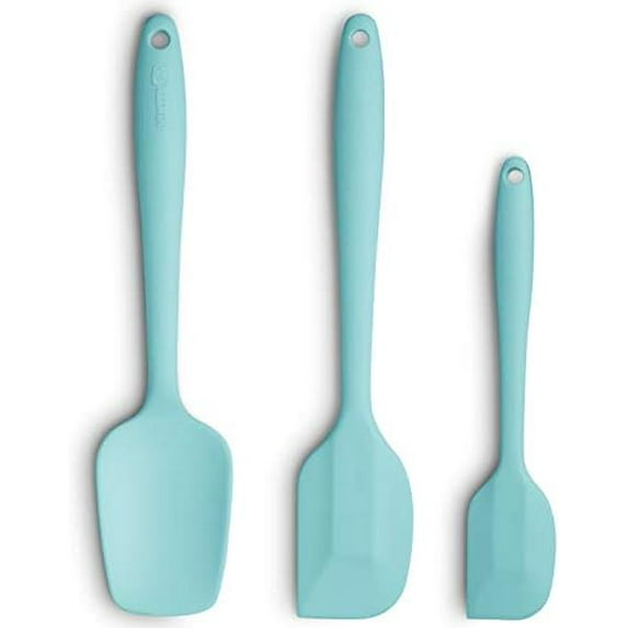 Silicone Spatula 3-piece Set, Ergonomic Handle High Heat-Resistant ...