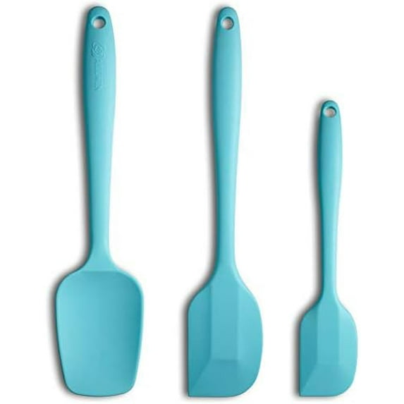 Silicone Spatula 3-piece Set, Ergonomic Handle High Heat-Resistant ...
