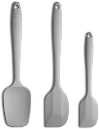 Silicone Spatula 3-piece Set, Ergonomic Handle High Heat-Resistant ...